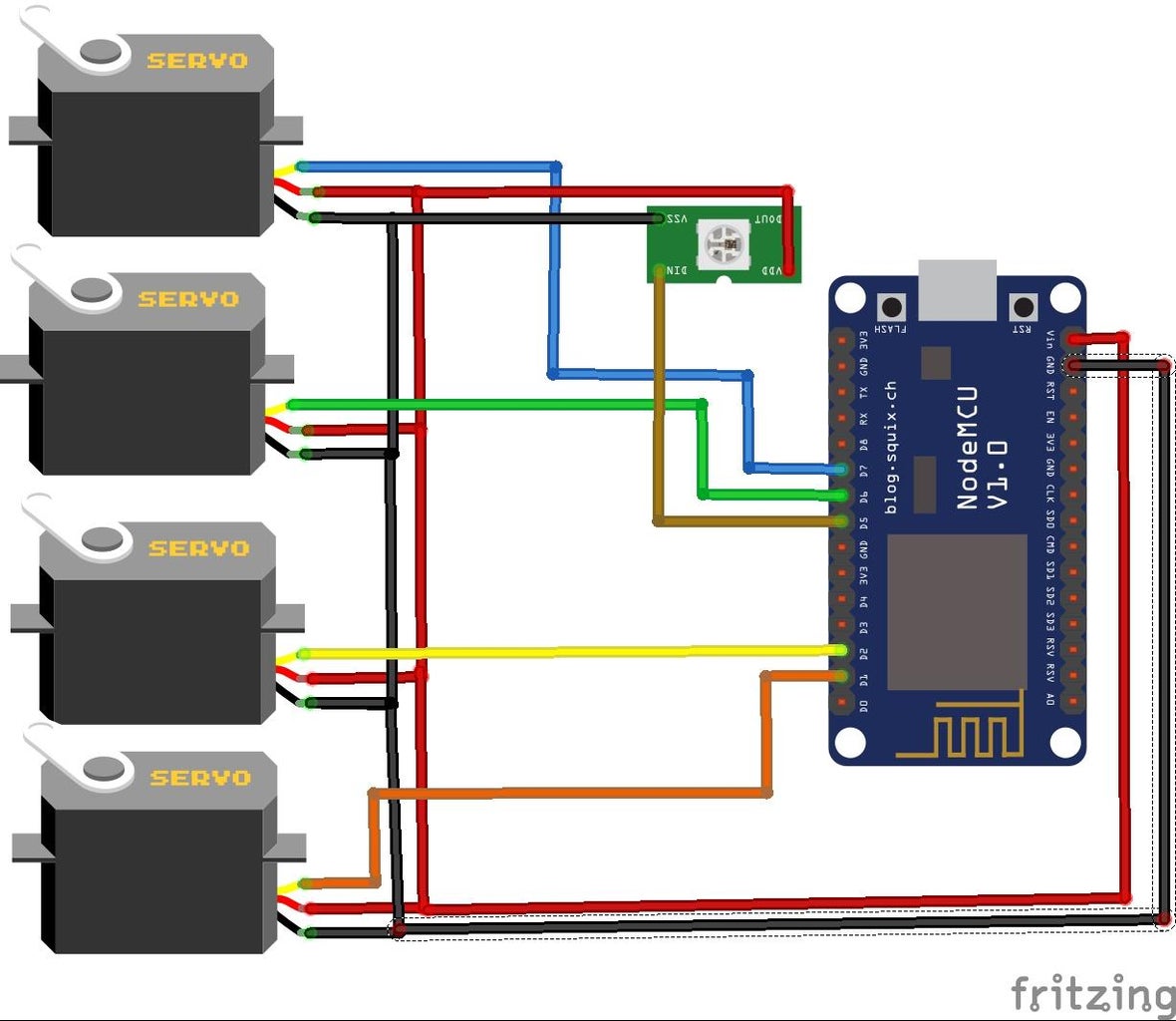 ESP8266 Webserver Multiple Servo Motor Control : 4 Steps - Instructables ESP8266 Webserver Multiple Servo Motor Control : 4 Steps - Instructables