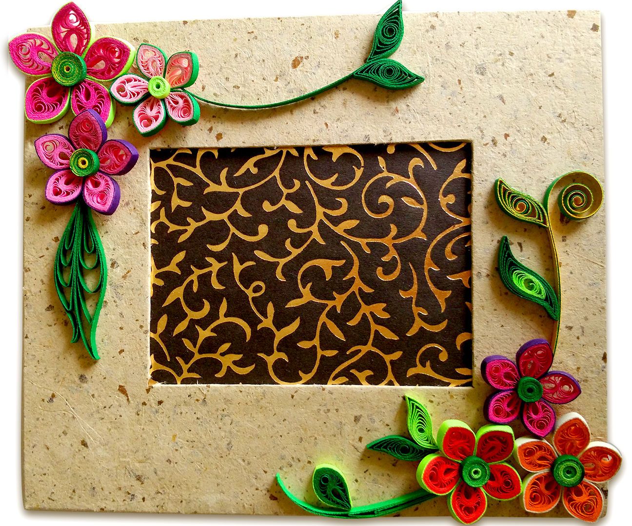 How to Make Beautiful Quilling Photo Frame | Easy Craft Ideas : 4 Steps ...