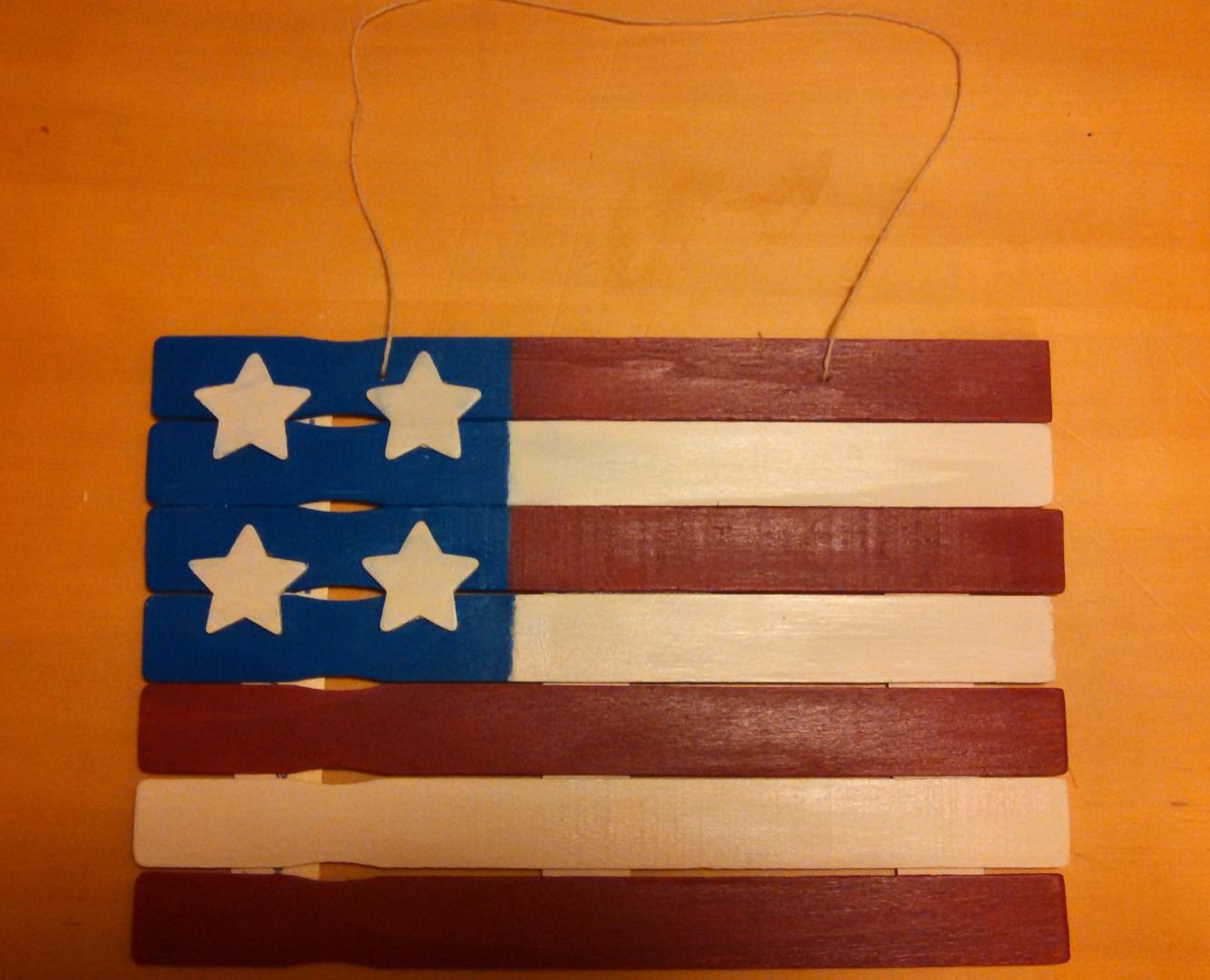 Make an American Flag Out of Paint Sticks : 5 Steps - Instructables