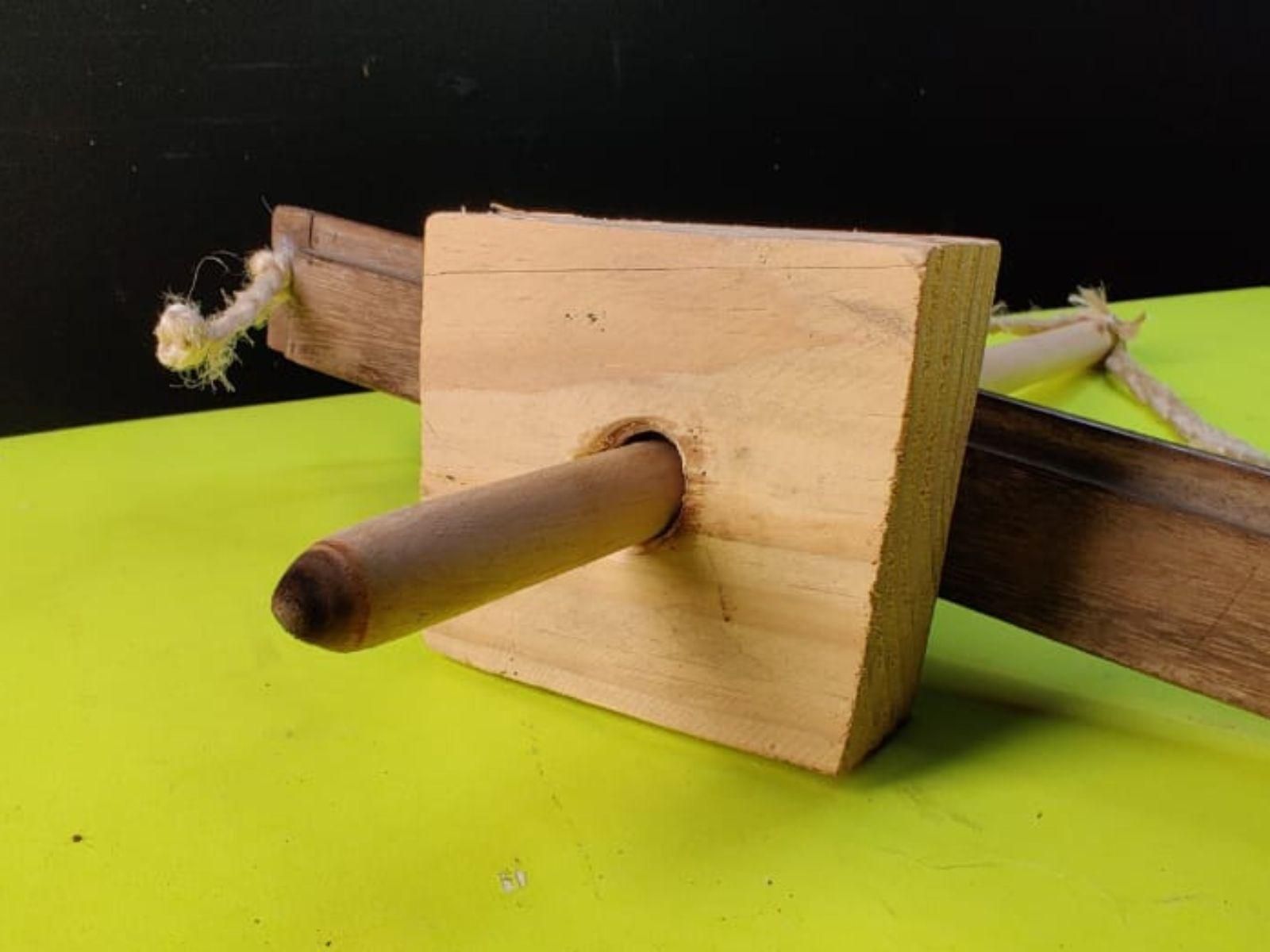 Primitive Fire Starting Tool Using Wooden Stick and Rope : 6 Steps ...