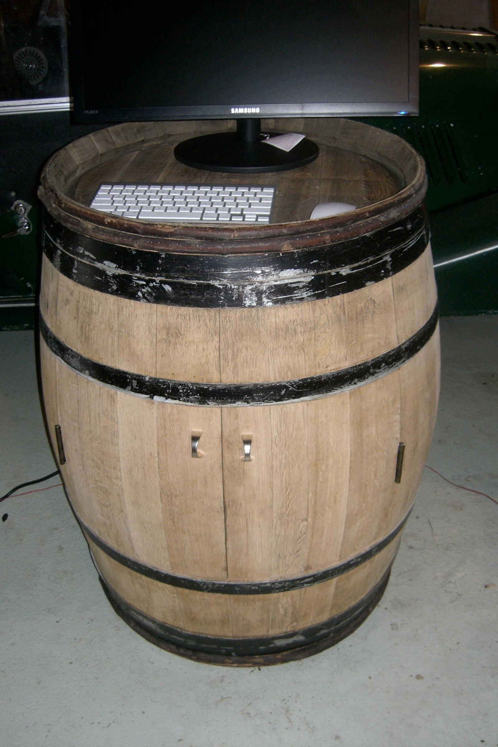 Convert a Wine Barrel Into a Cabinet : 10 Steps (with Pictures ...