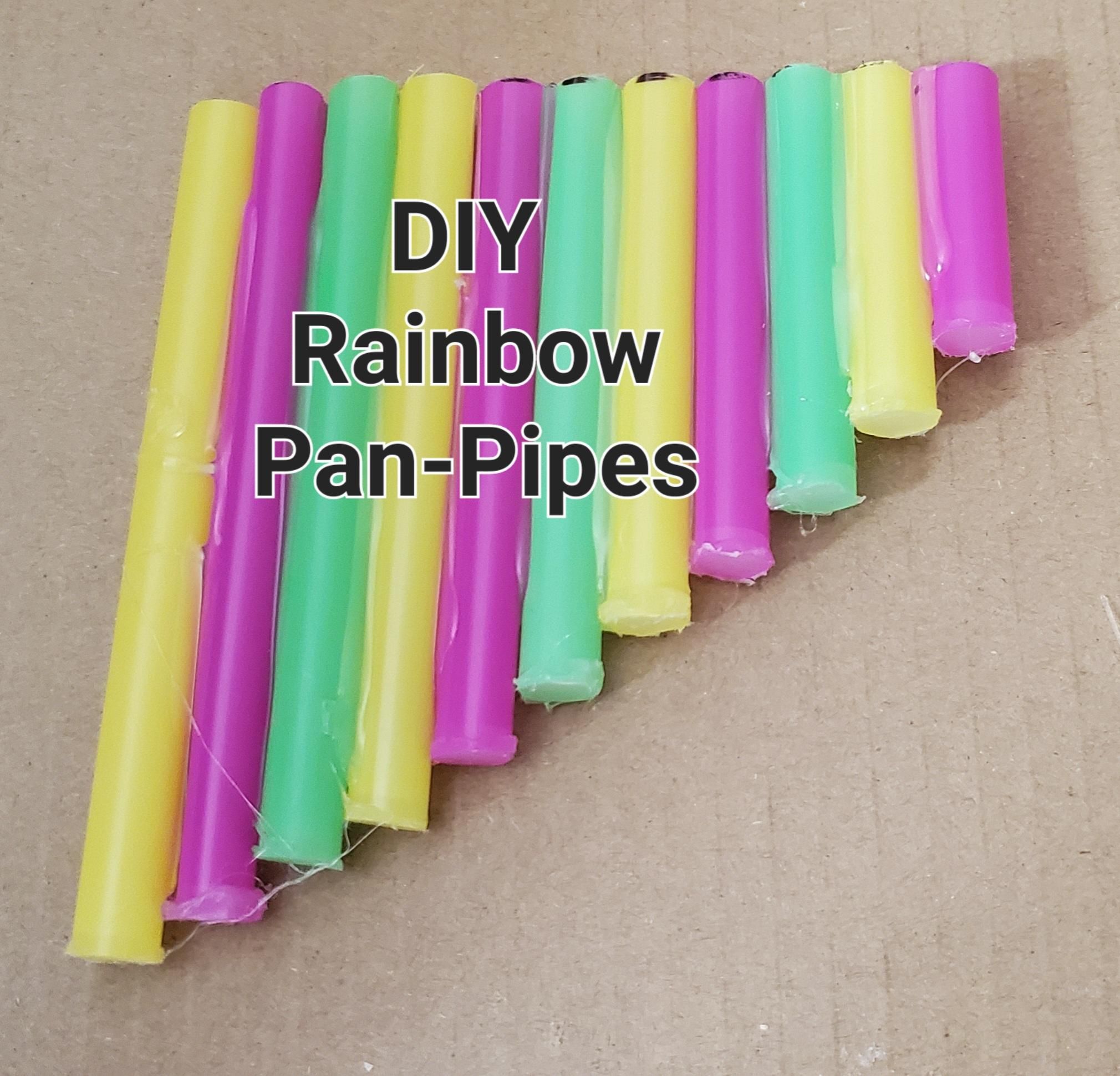 DIY Rainbow Pan Pipes Made of Straws : 5 Steps - Instructables