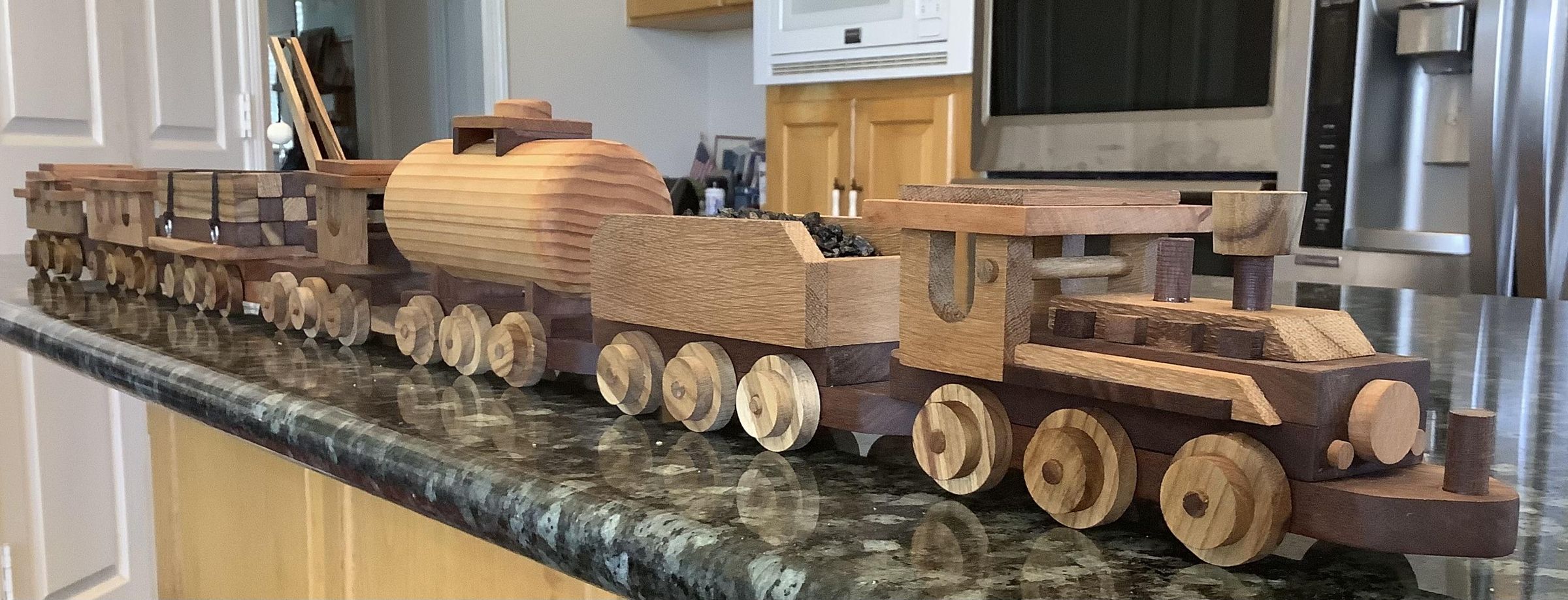 Miniature Wooden Train - 7 Car Set : 10 Steps (with Pictures ...