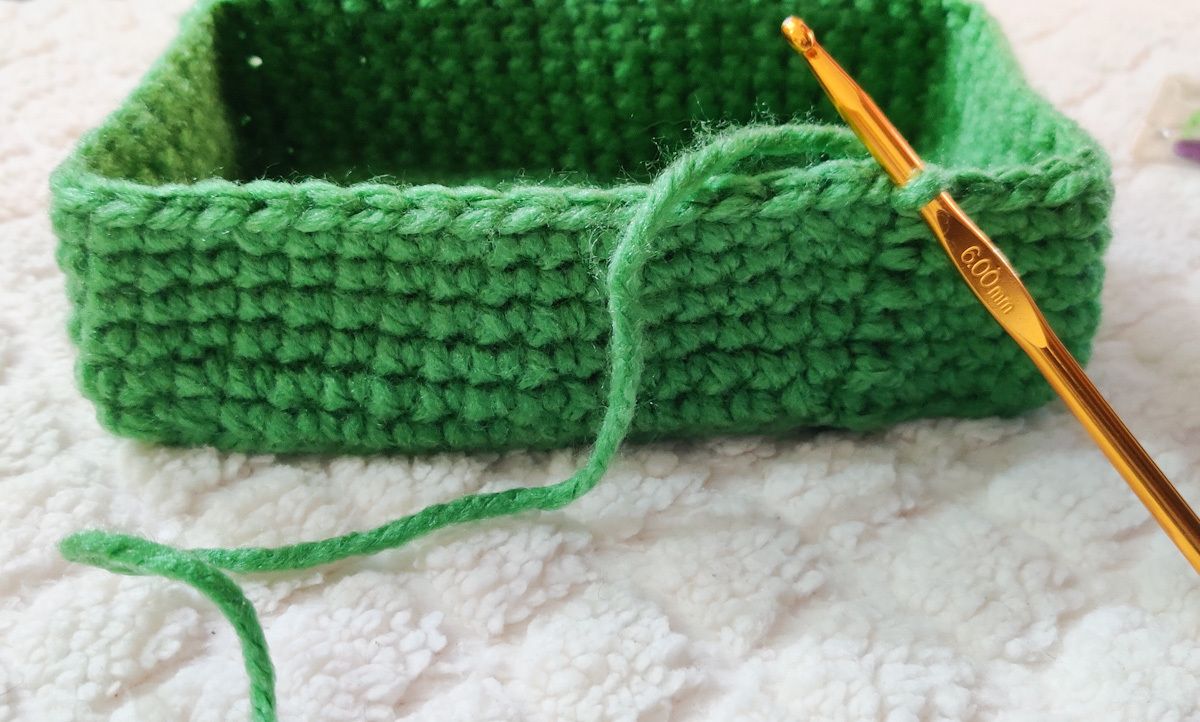 Make Your Own Rectangle Crochet Basket : 9 Steps (with Pictures ...