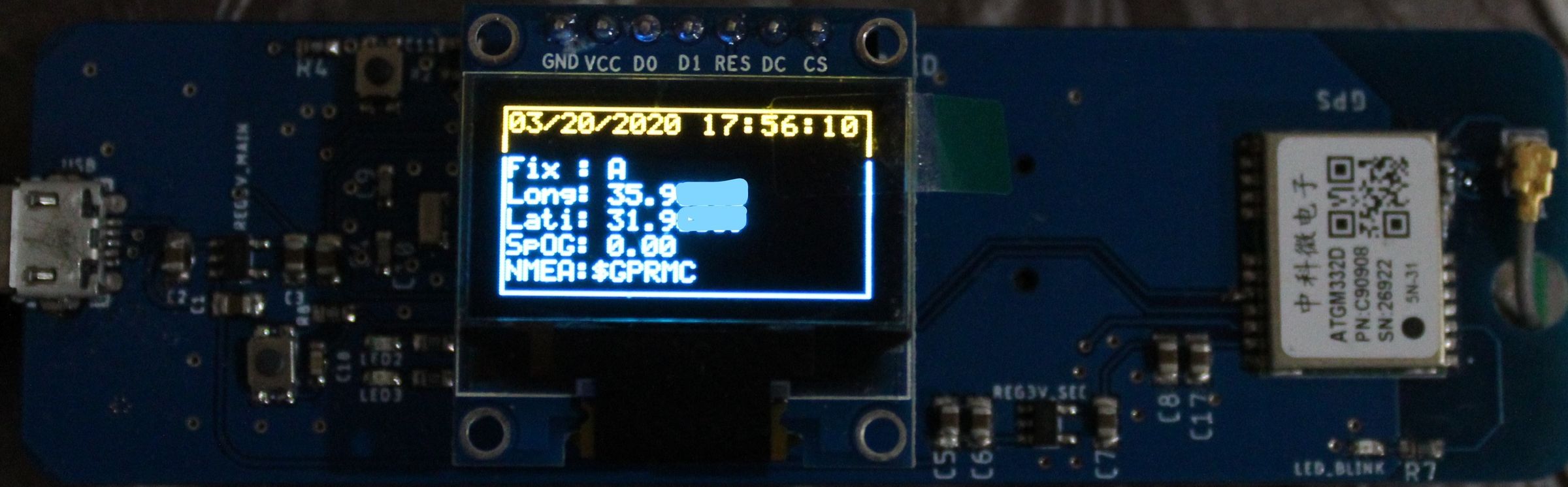 GPS Monitoring With OLED Display Project : 5 Steps (with Pictures ...