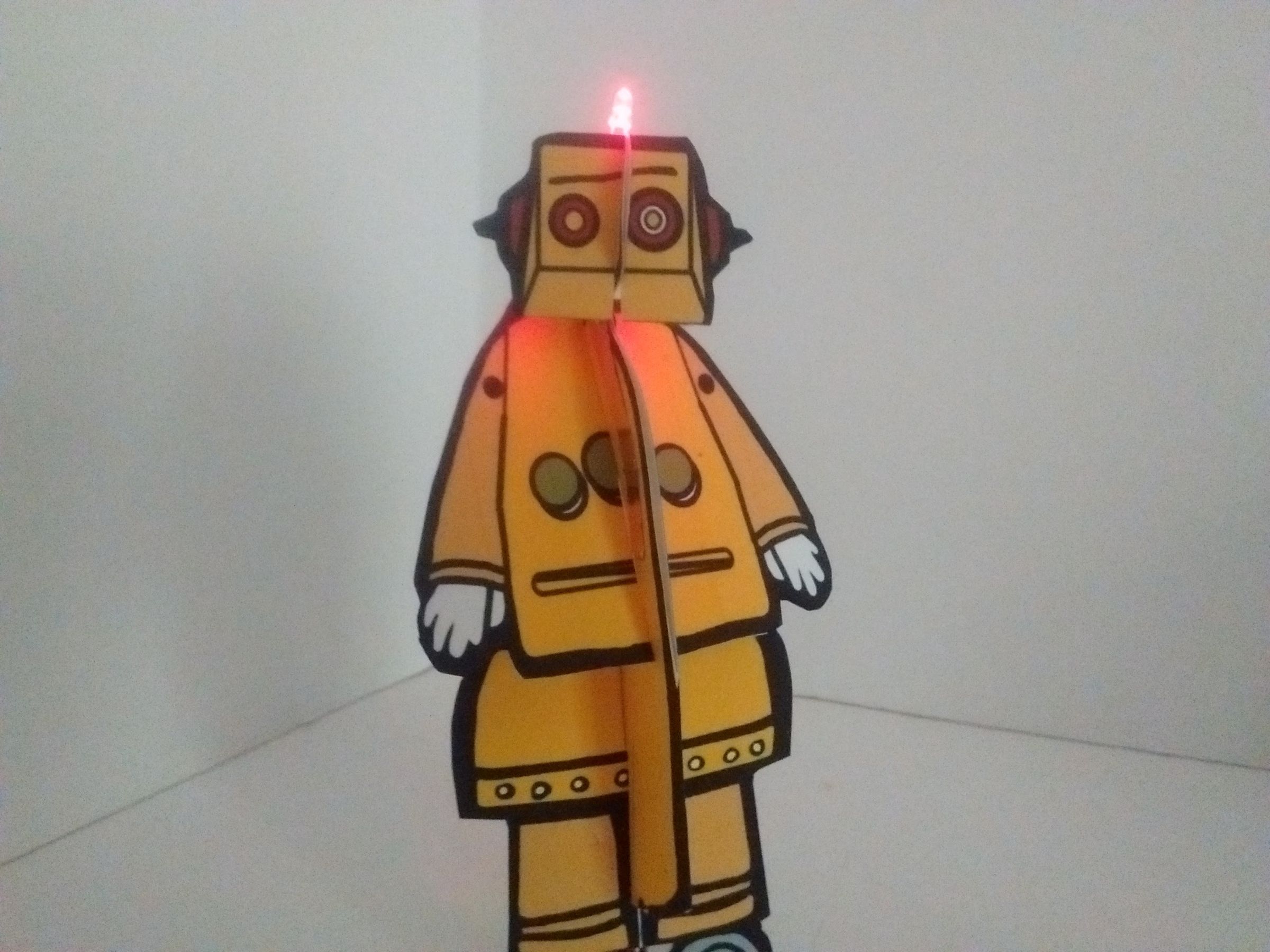 Blinky Paper Robot - 1st Paper Circuit Project : 7 Steps (with Pictures ...