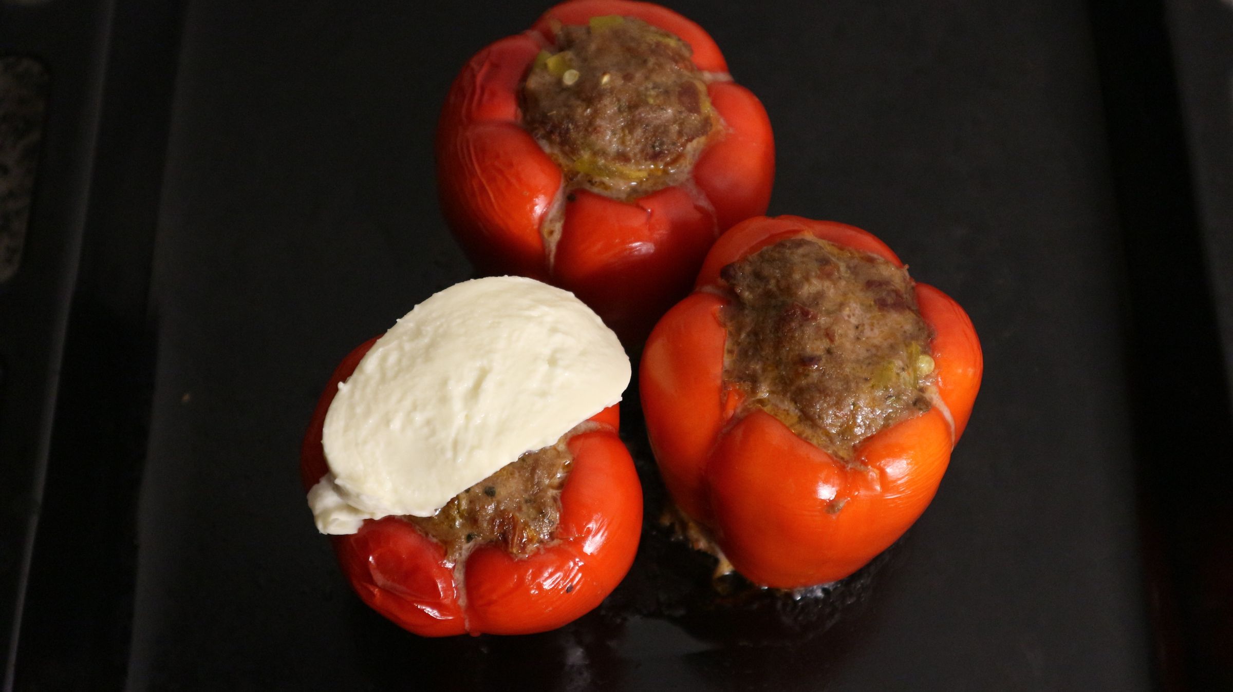 Hot Stuffed Peppers With Mozzarella Cheese Recipe (with Pictures ...