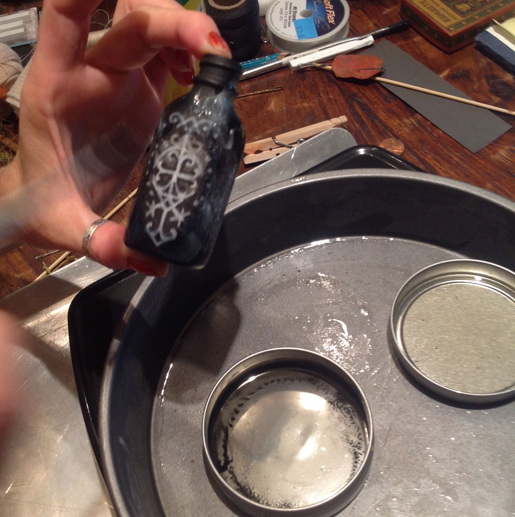 Spooky "Voodoo" Apothecary Powder & Potion Spell Bottles for Halloween ...