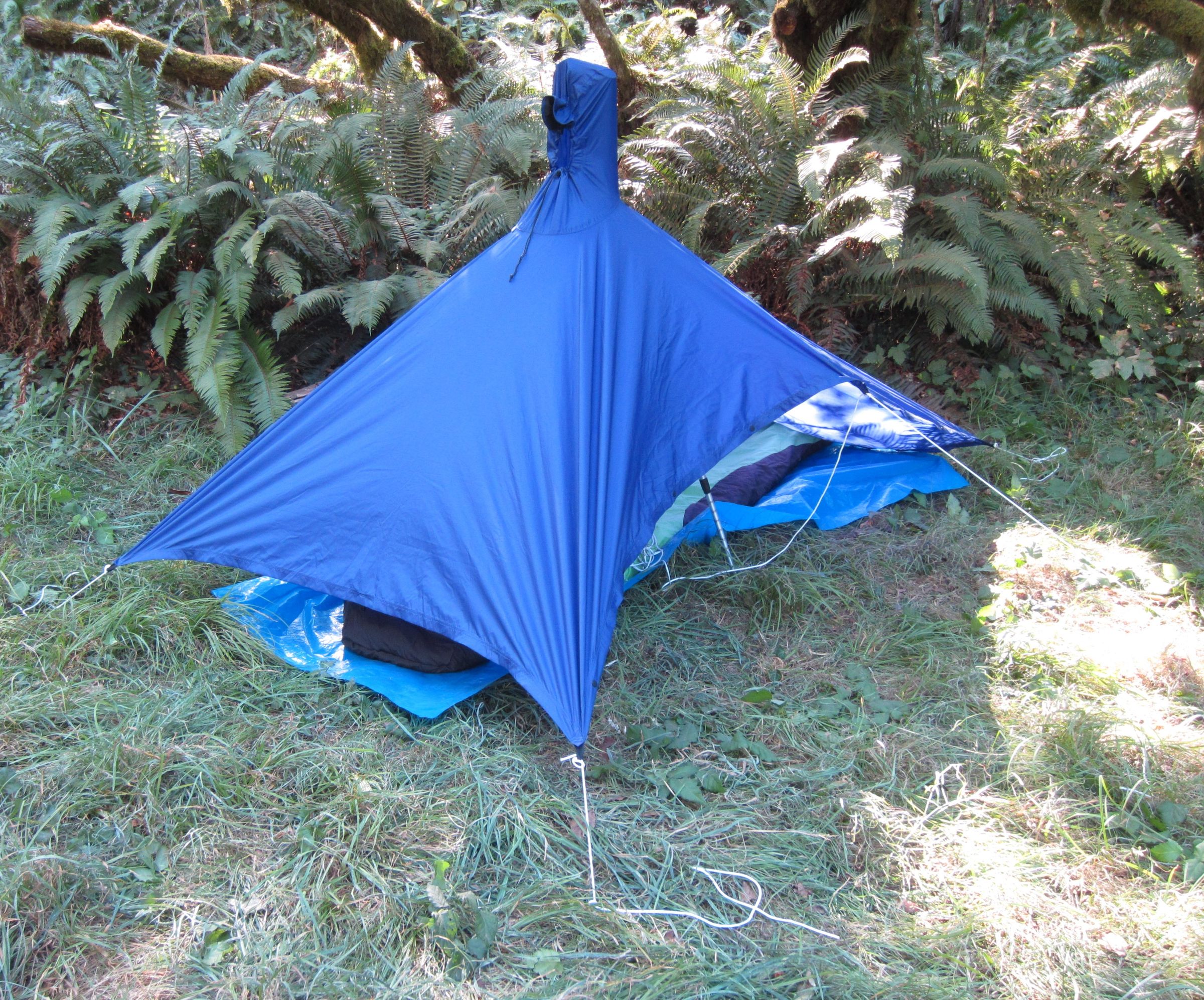 Emergency Shelters From a Poncho & Trekking Poles : 5 Steps (with ...