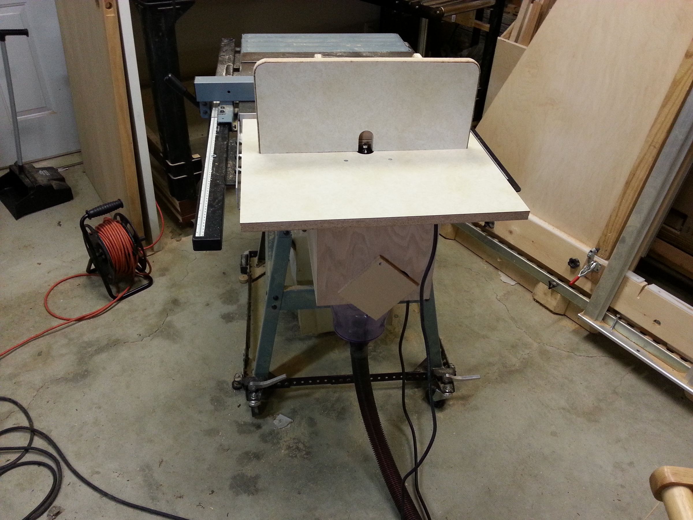 Add a Router Table With Dust Collector to Your Table Saw : 7 Steps ...
