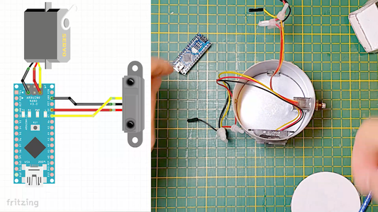 Paper Hungry Robot Pringles Recycle Arduino Robot 19 Steps With Pictures Instructables