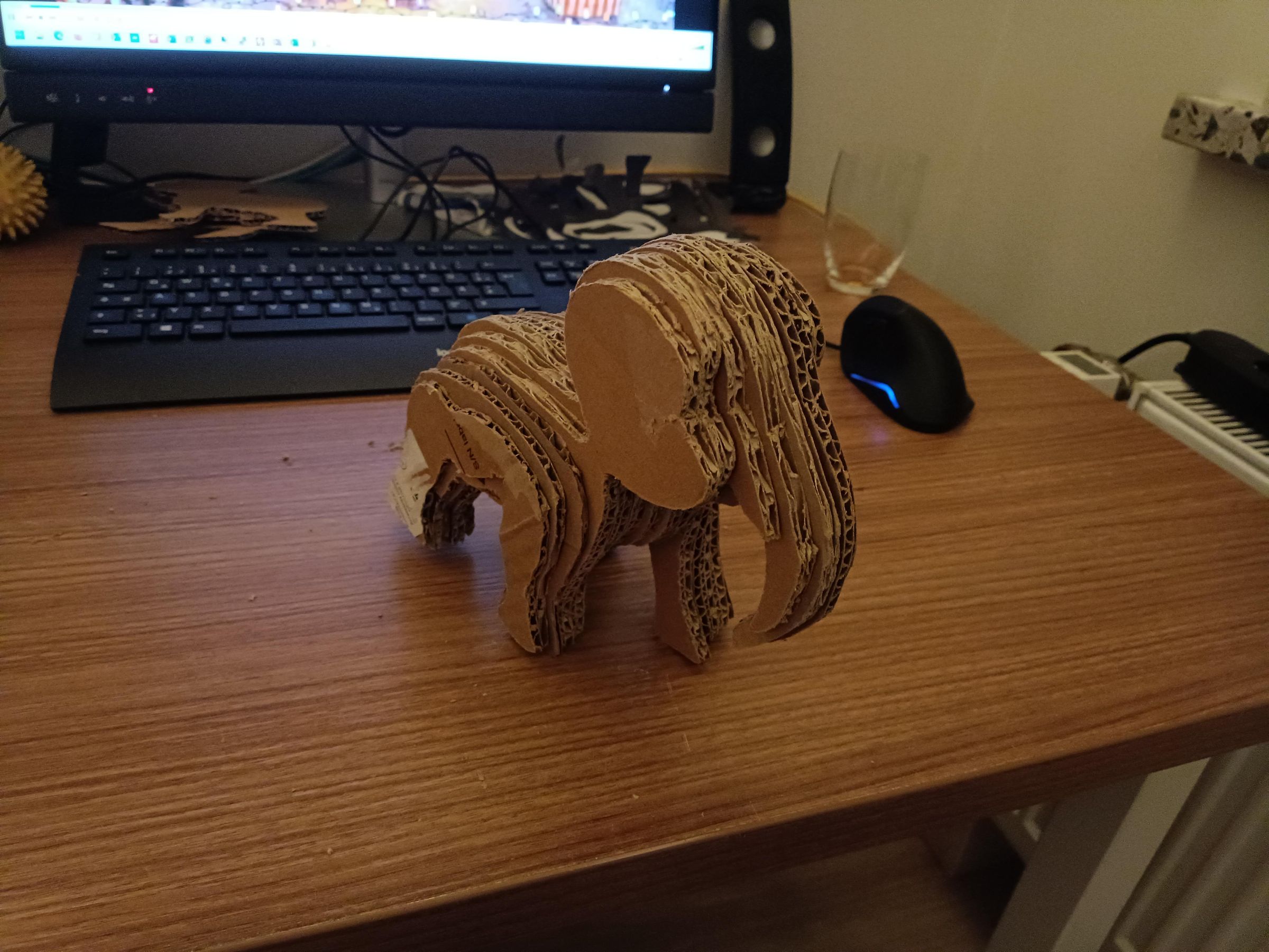 Small Elephant From Cardboard and Concrete : 4 Steps (with Pictures ...