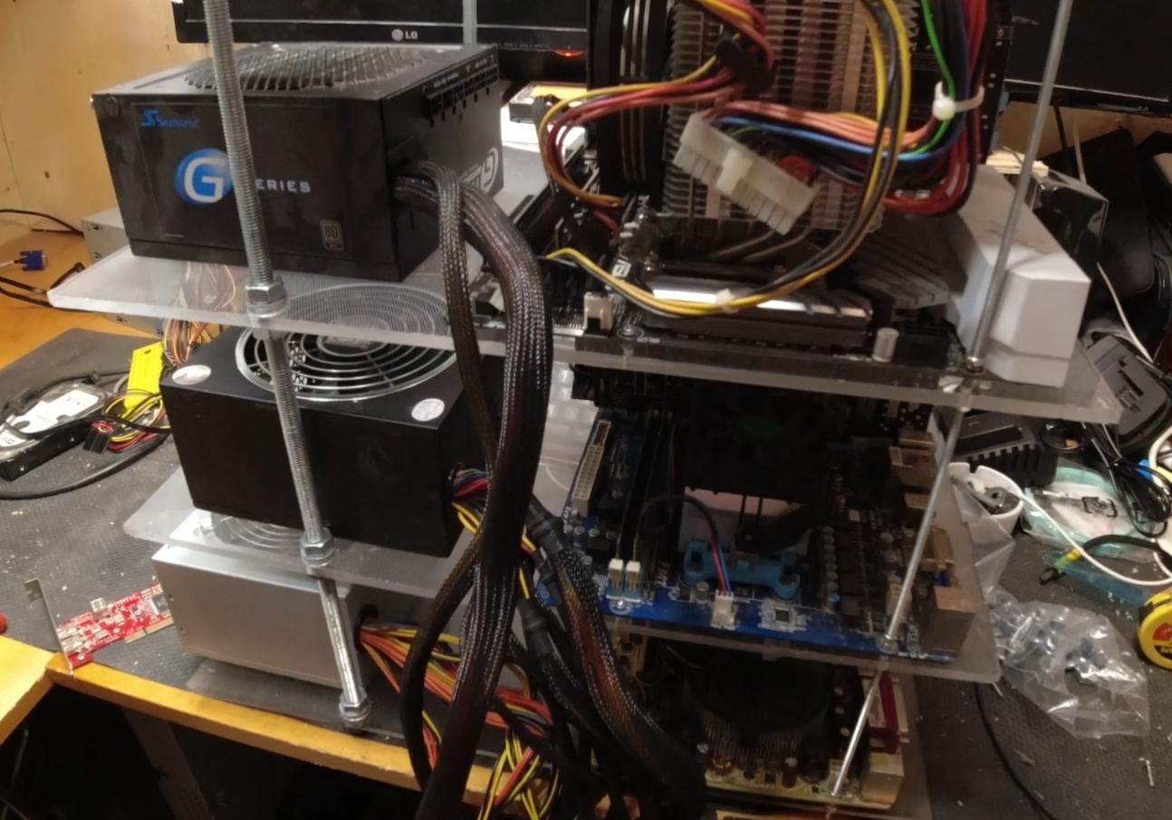 Cluster PC With 4 Motherboards in 1 Case/Cage : 4 Steps - Instructables