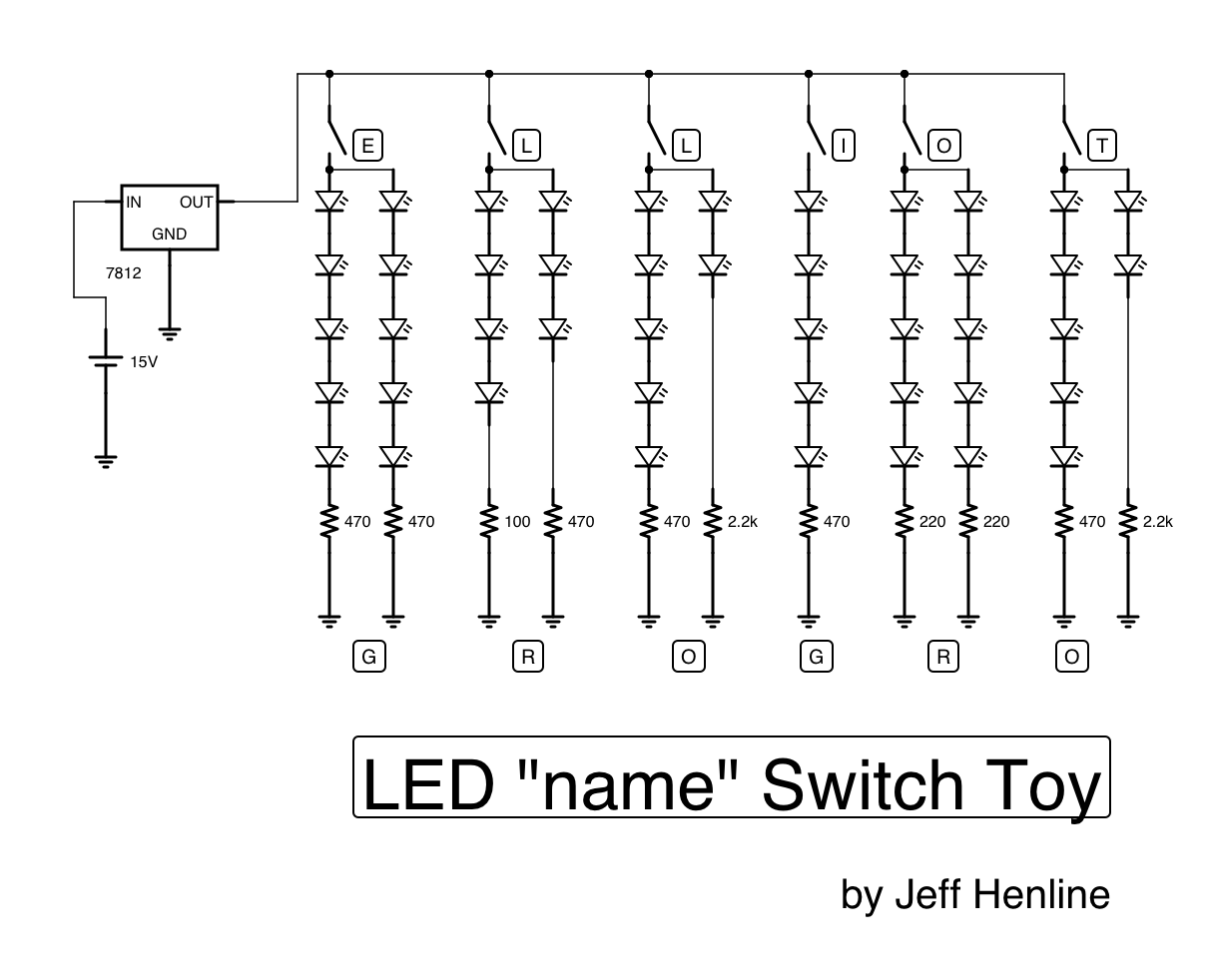 LED "Name" Switch Toy for Toddler : 5 Steps (with Pictures) - Instructables