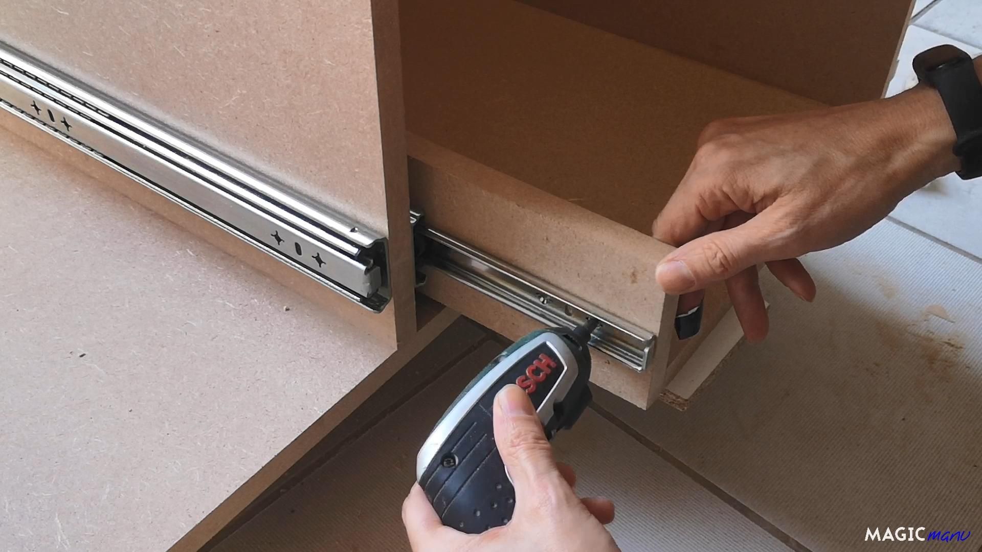 Make a Custom-made Under Stairs Sliding Shoe Cabinet : 15 Steps (with ...