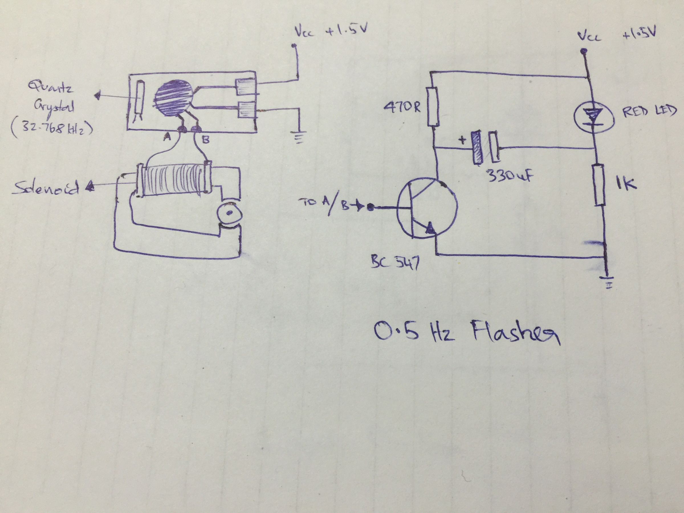 1.5v LED Flasher Using an Old Clock : 5 Steps - Instructables