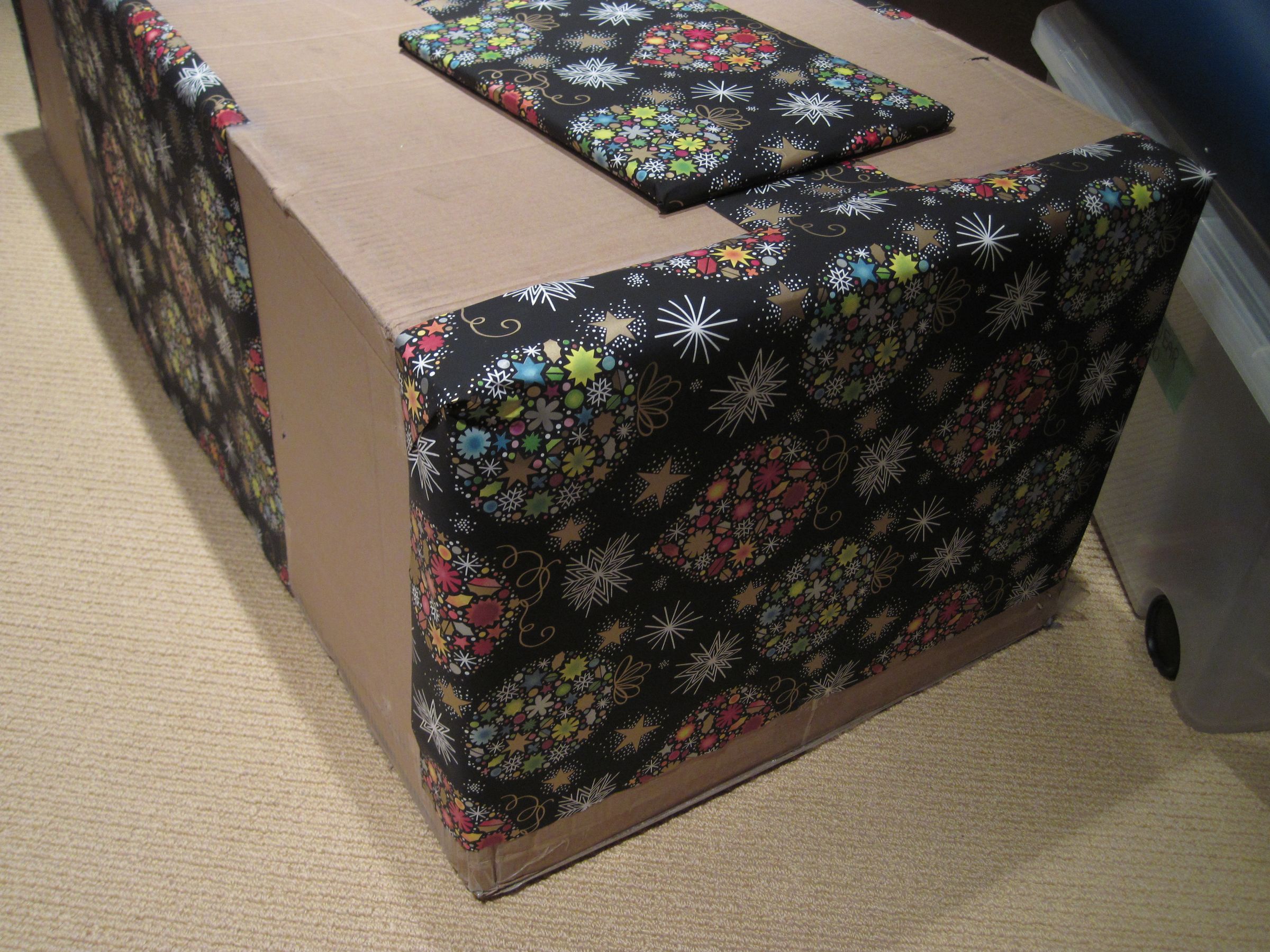 Partially Wrap a Large Shipping Box - Instructables