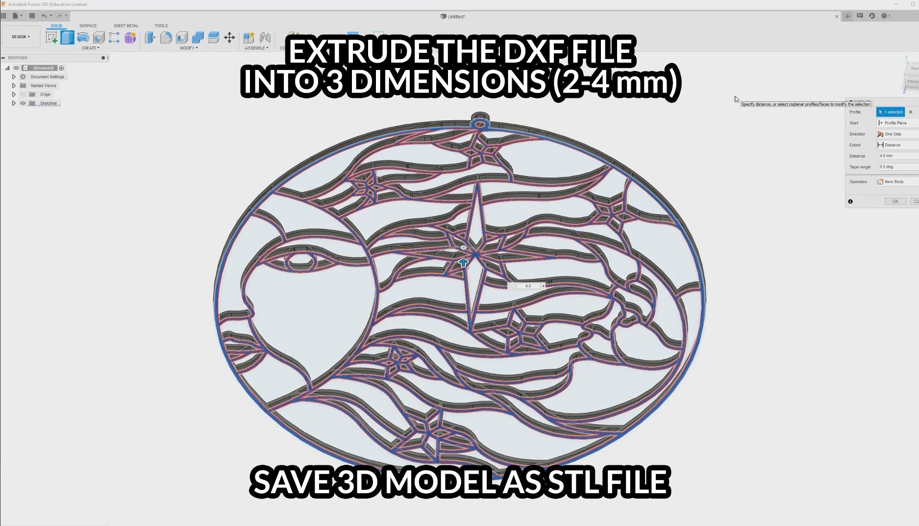 3D Printed Stained Glass Effect Suncatchers : 4 Steps (with Pictures ...