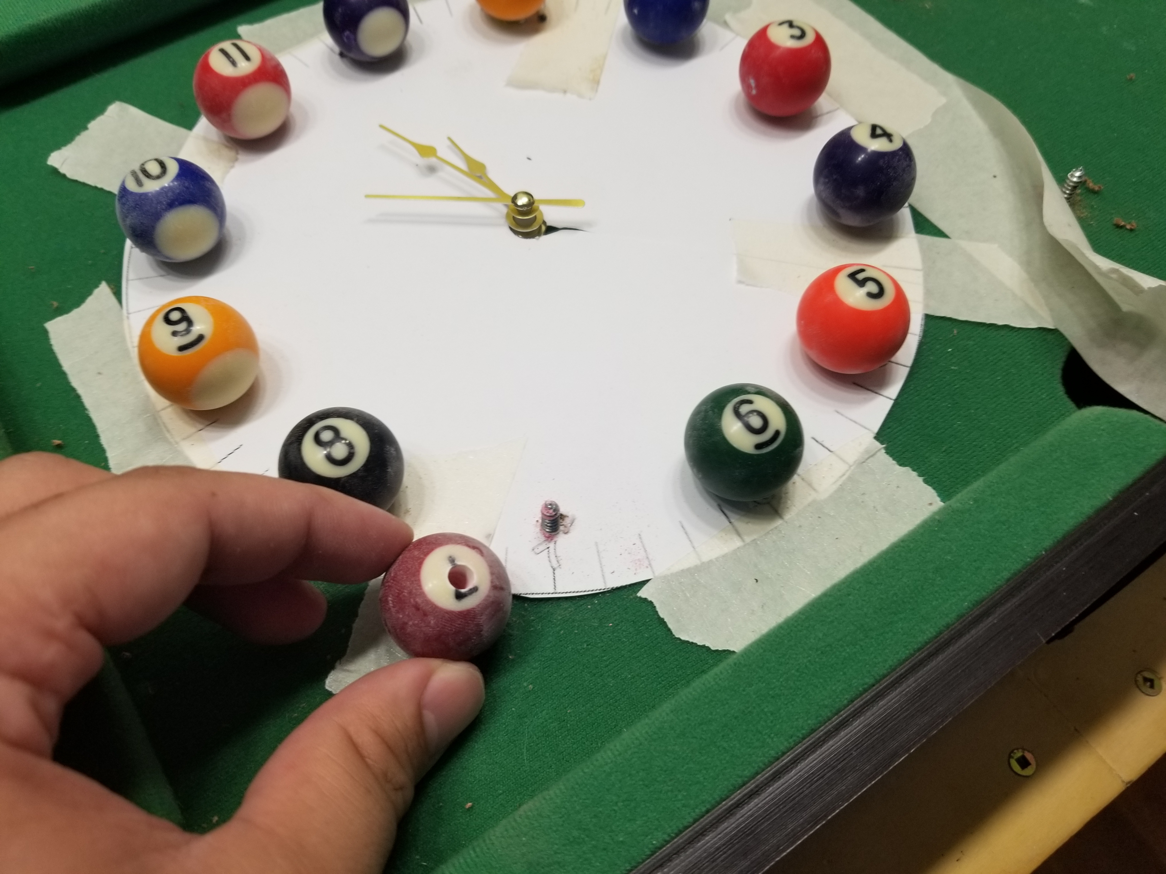 EASY DIY POOL TABLE CLOCK : 6 Steps (with Pictures) - Instructables