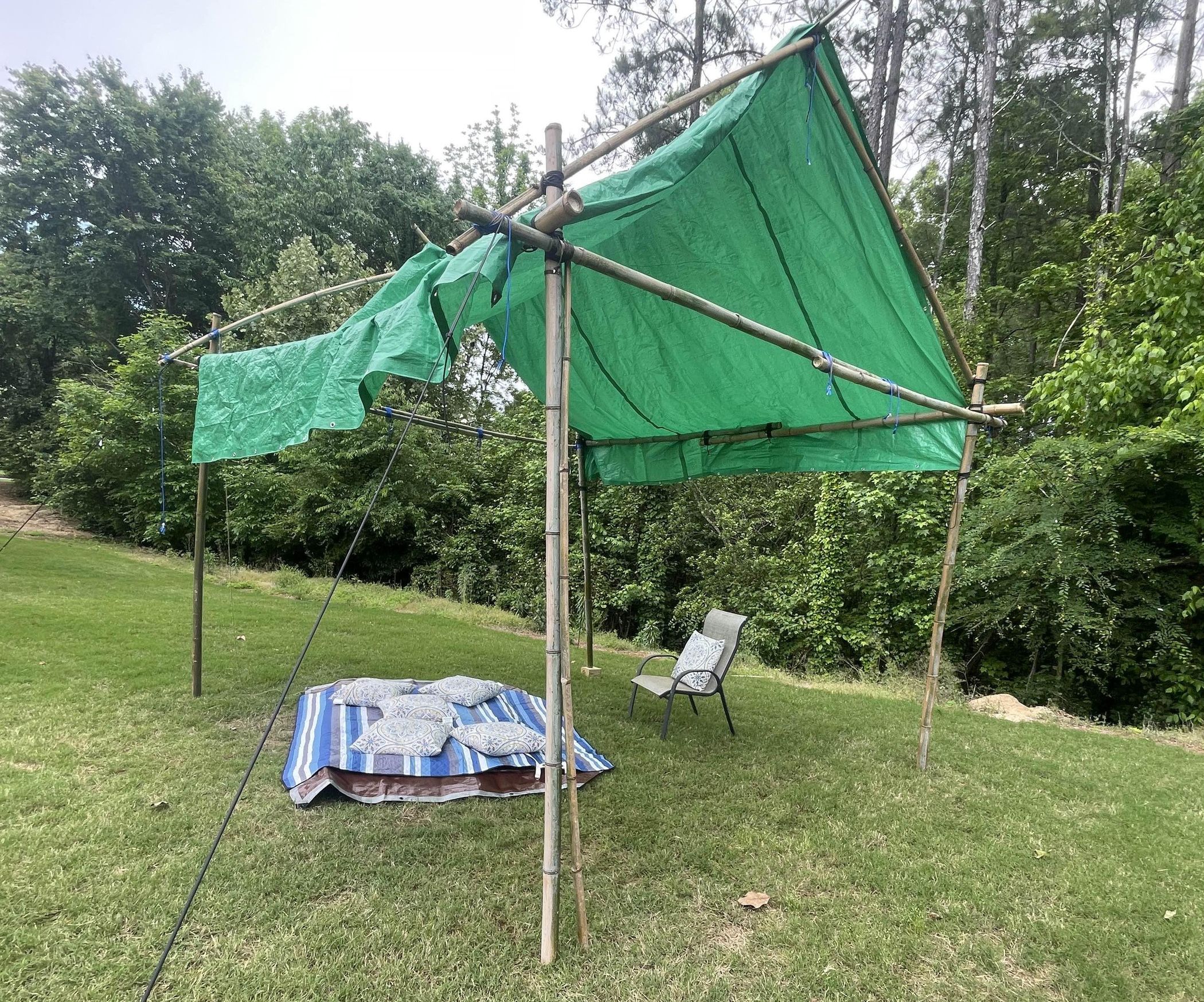 Customizable Sustainable Bamboo Shelter With Lashings : 13 Steps (with ...