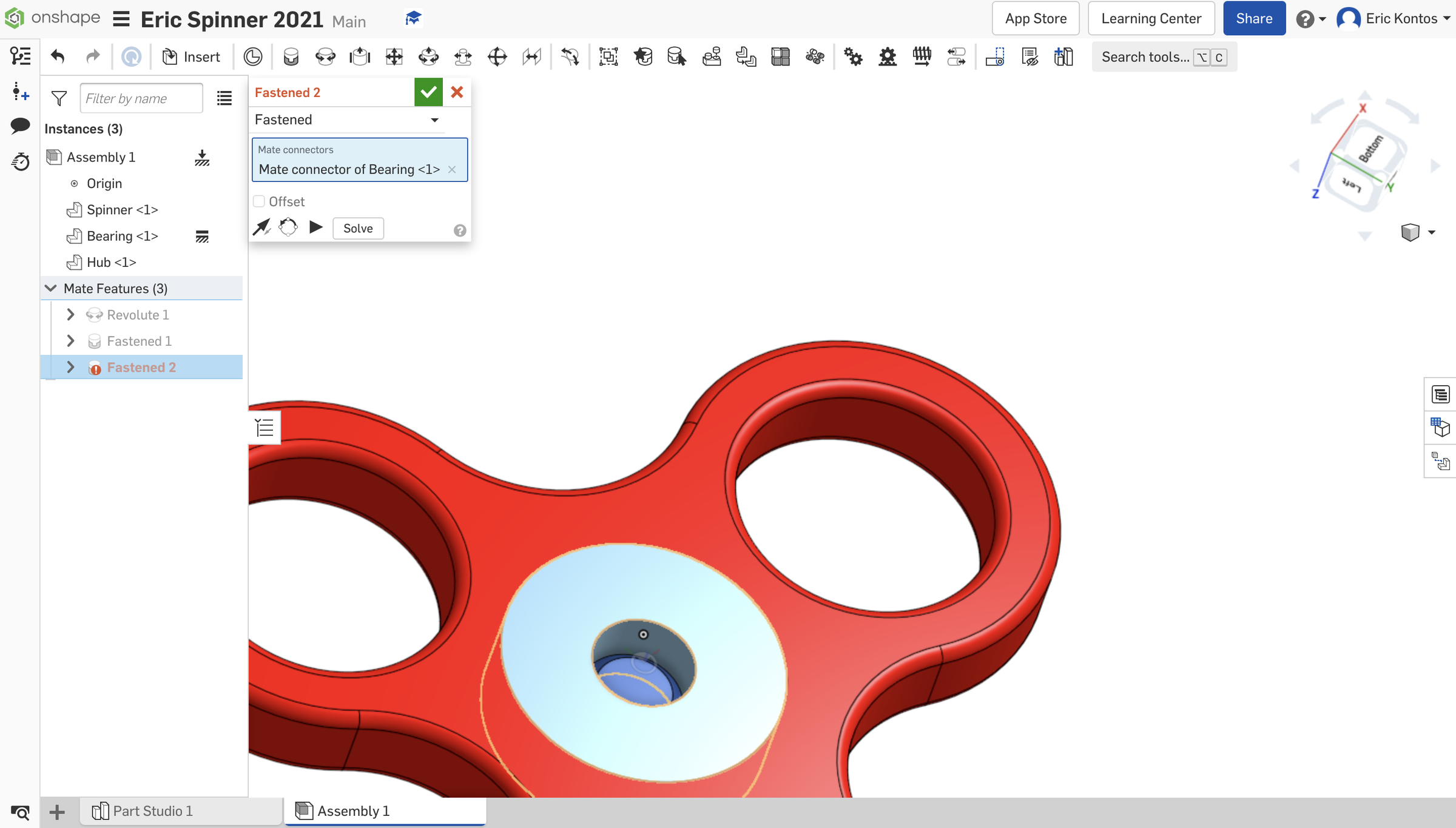 Fidget Spinner in Cad ONSHAPE : 14 Steps (with Pictures) - Instructables
