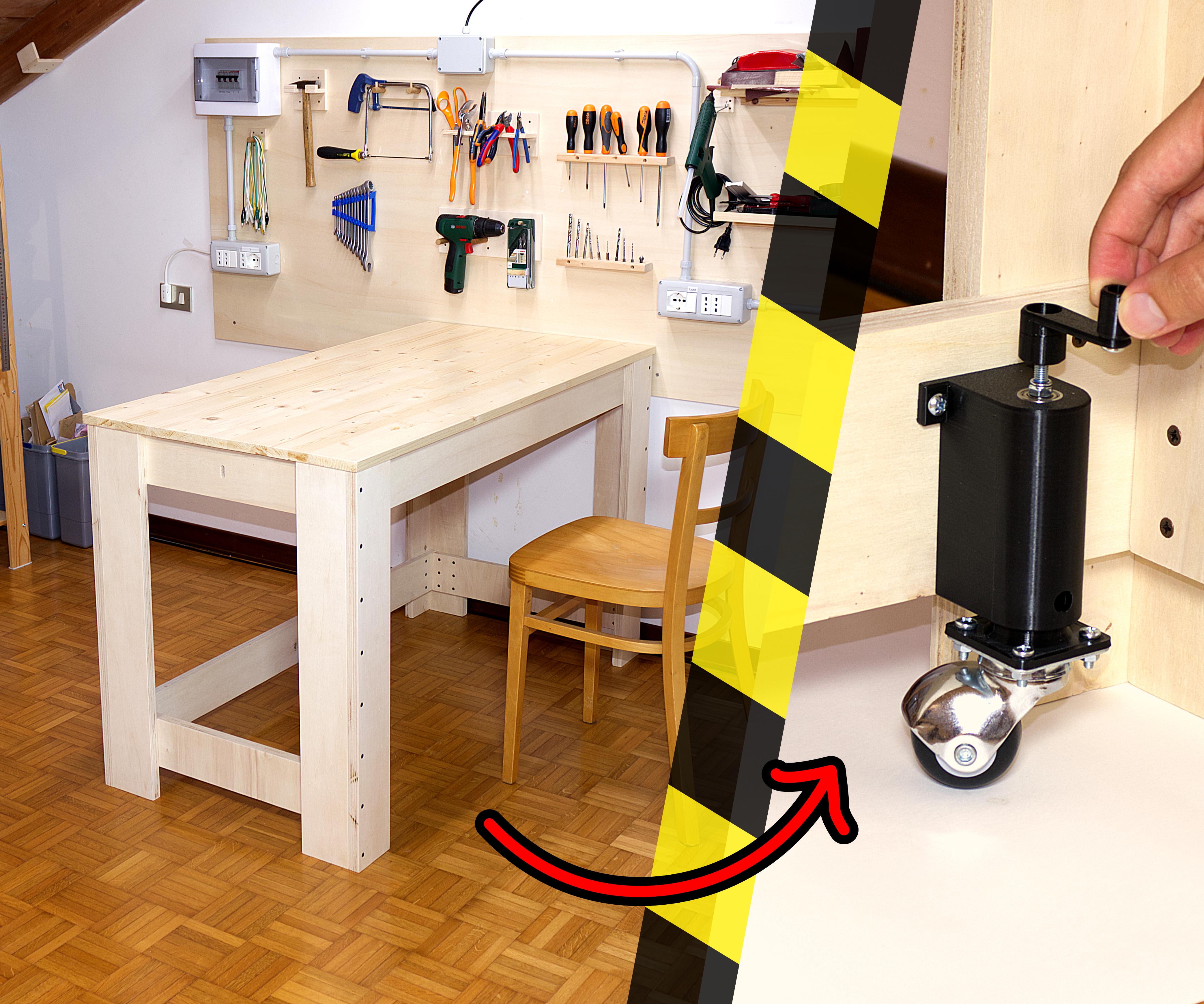 Workbenches On Wheels Workbench With Storage | Free Fully Assembled