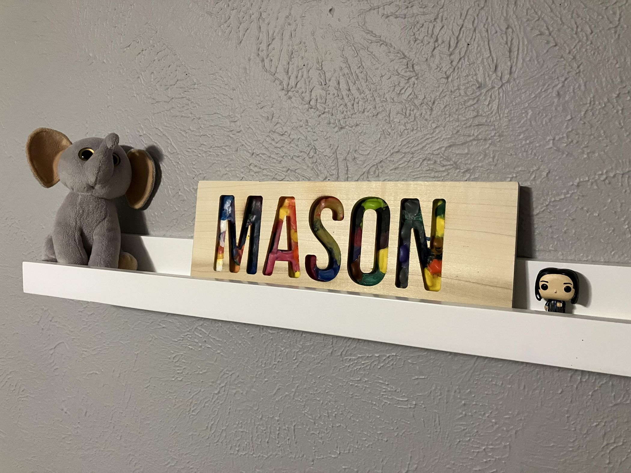 Melted Crayon Name Plate : 3 Steps (with Pictures) - Instructables