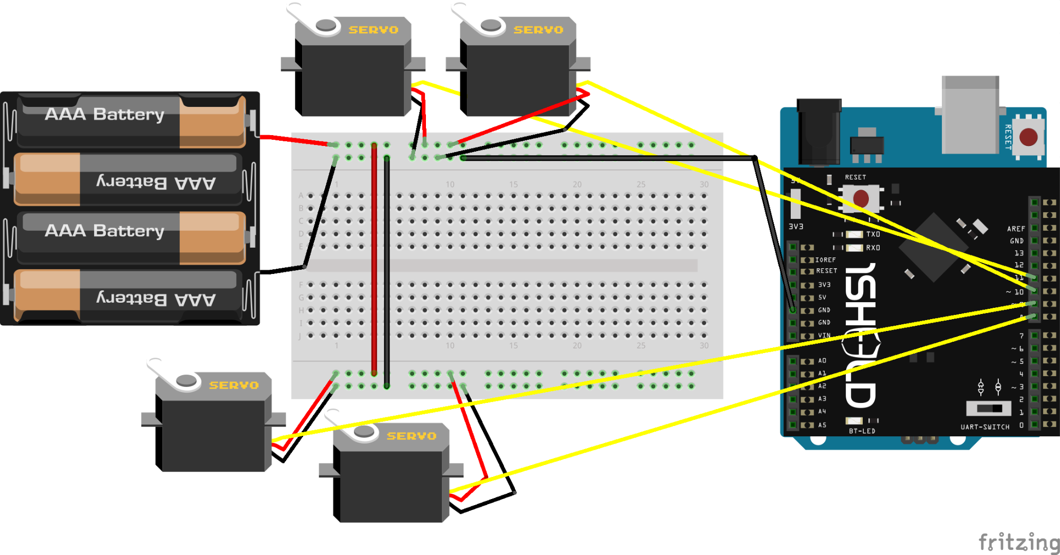 Controlling MeArm Using Mobile Application - Arduino and OneSheeld : 6 ...