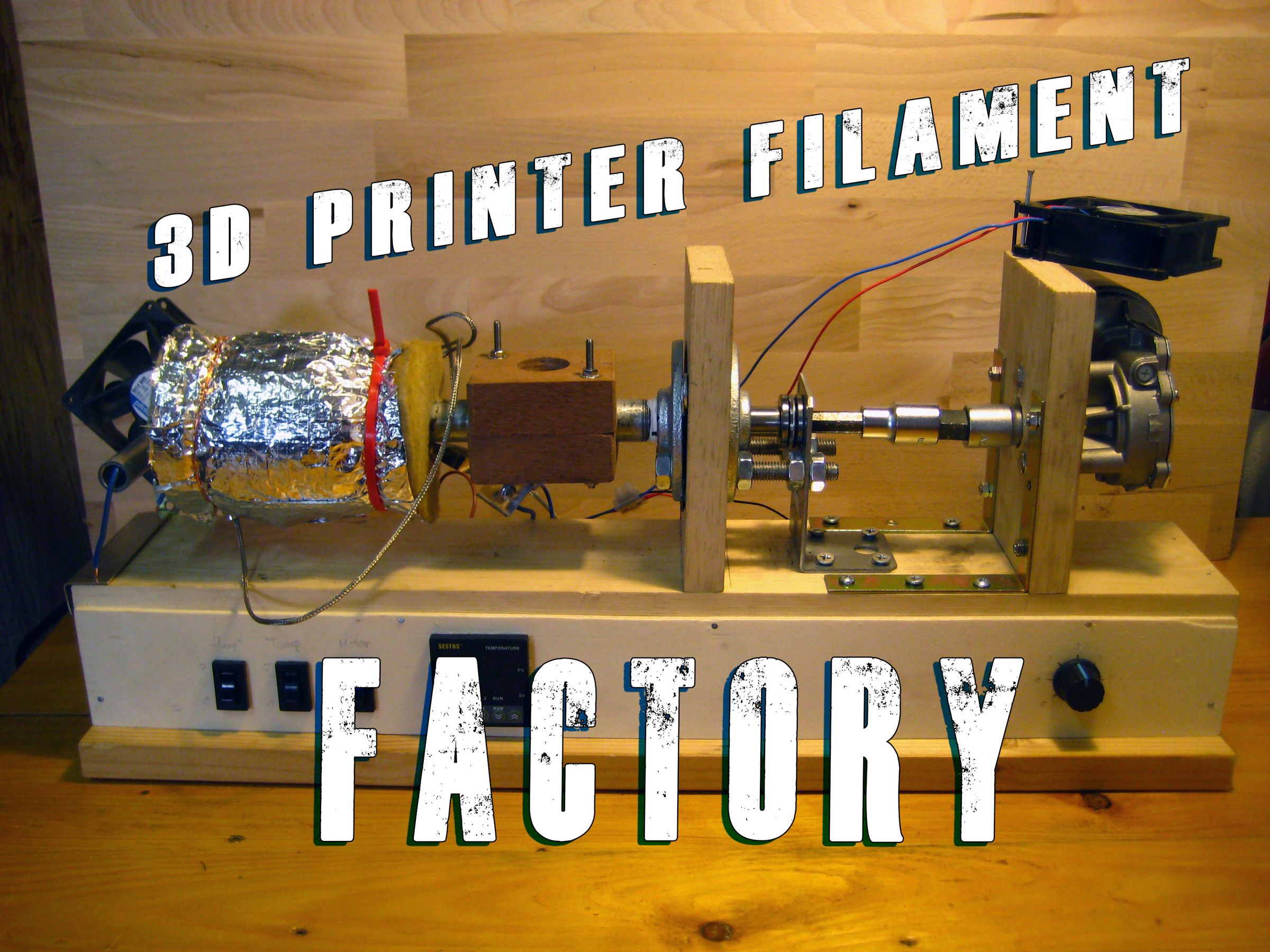 Build Your Own 3d Printer Filament Factory (Filament Extruder) : 12 ...