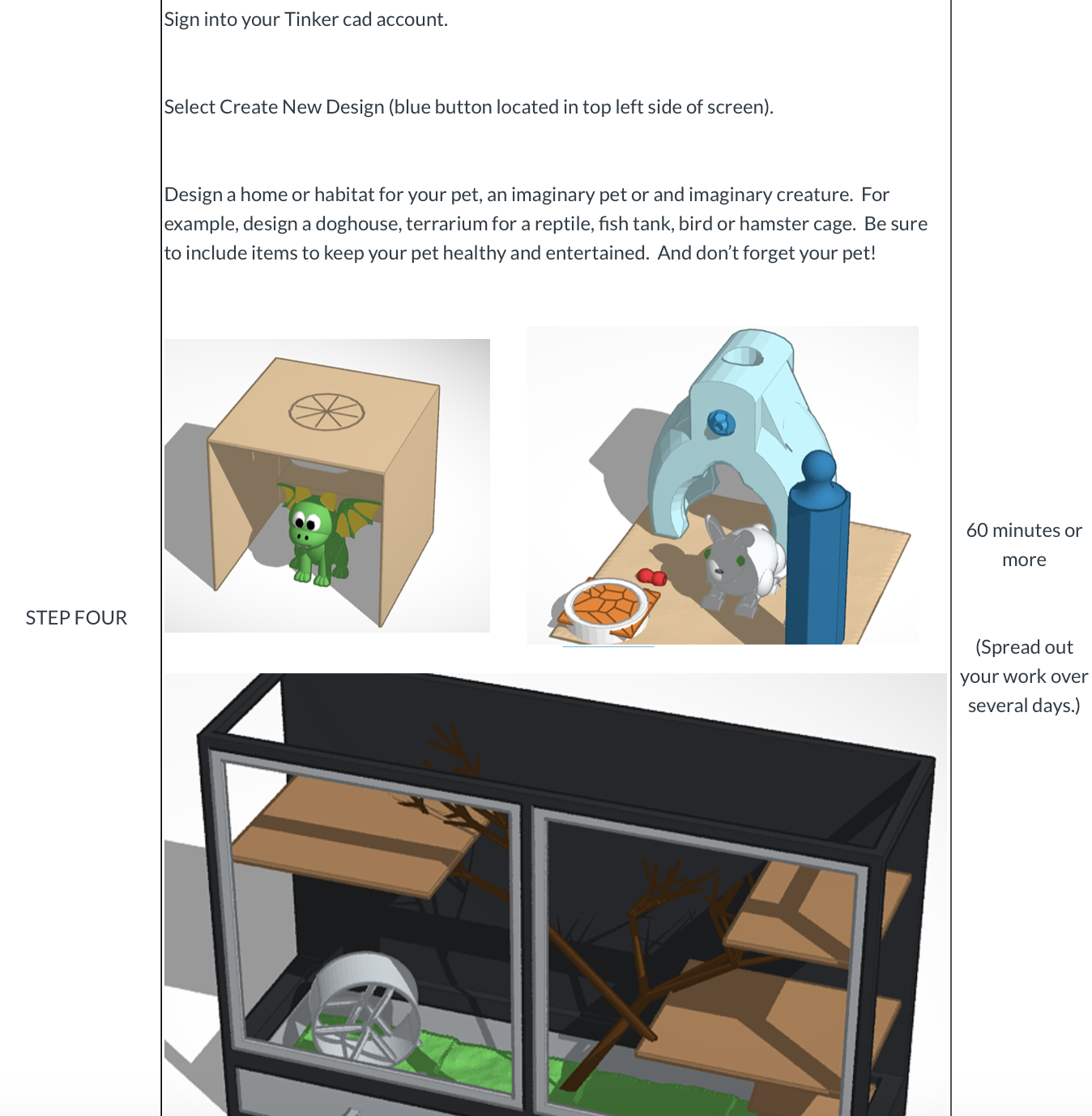 Tinkercad: Design a Home for Your Pet : 4 Steps - Instructables