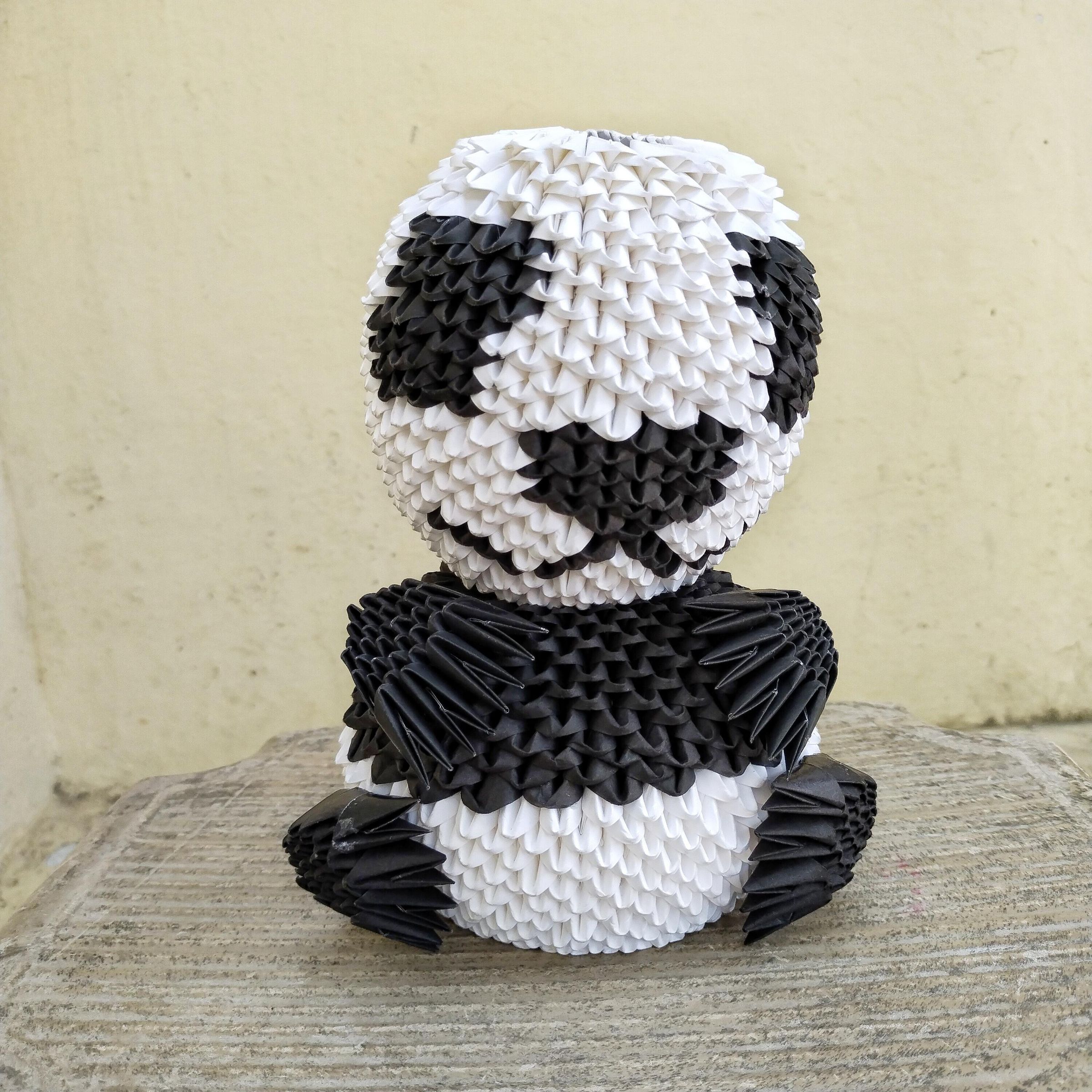 MODULAR ORIGAMI 3D PANDA : 17 Steps (with Pictures) - Instructables