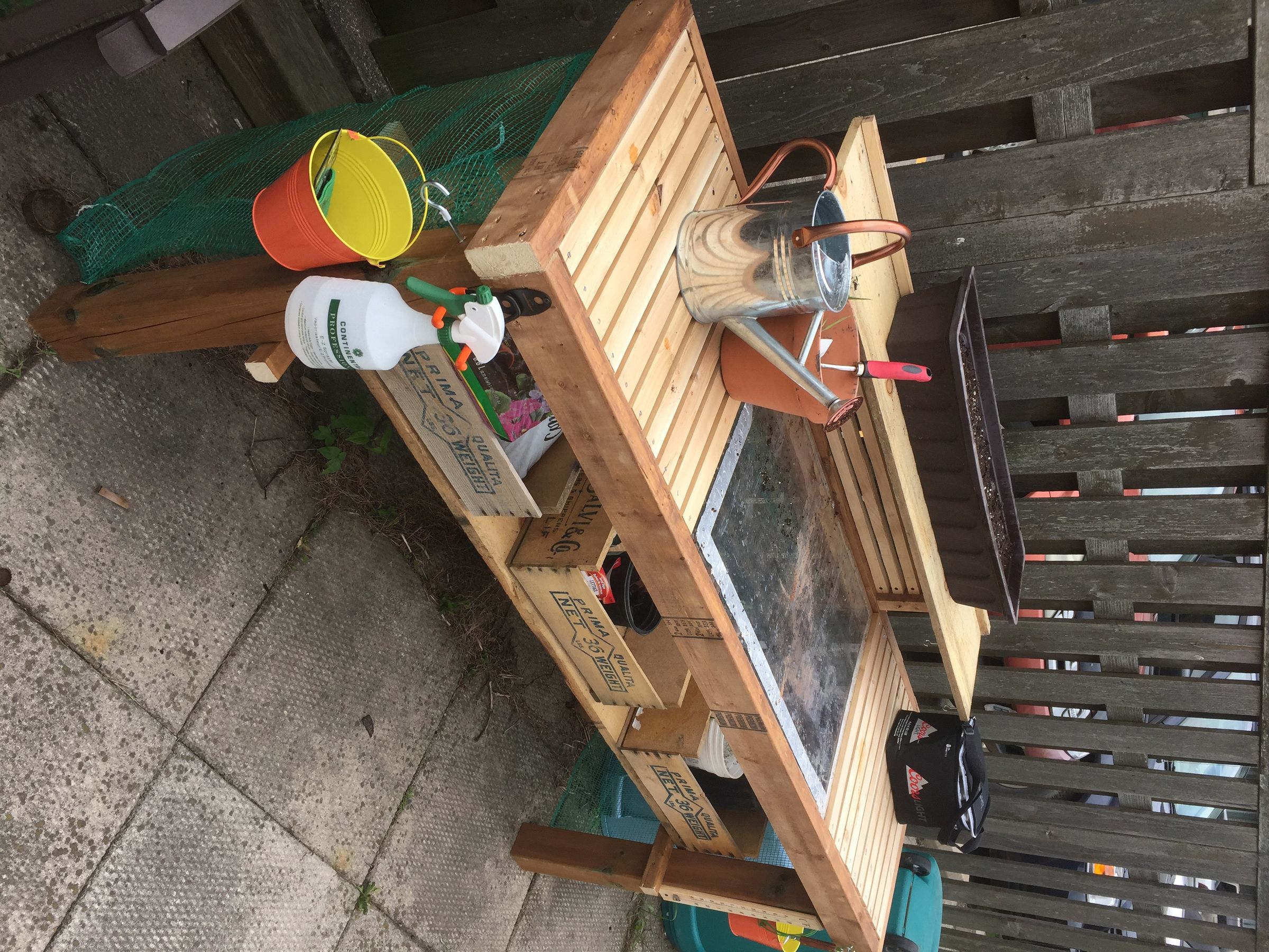 Planting Bench With Protected Growing Station : 3 Steps (with Pictures ...