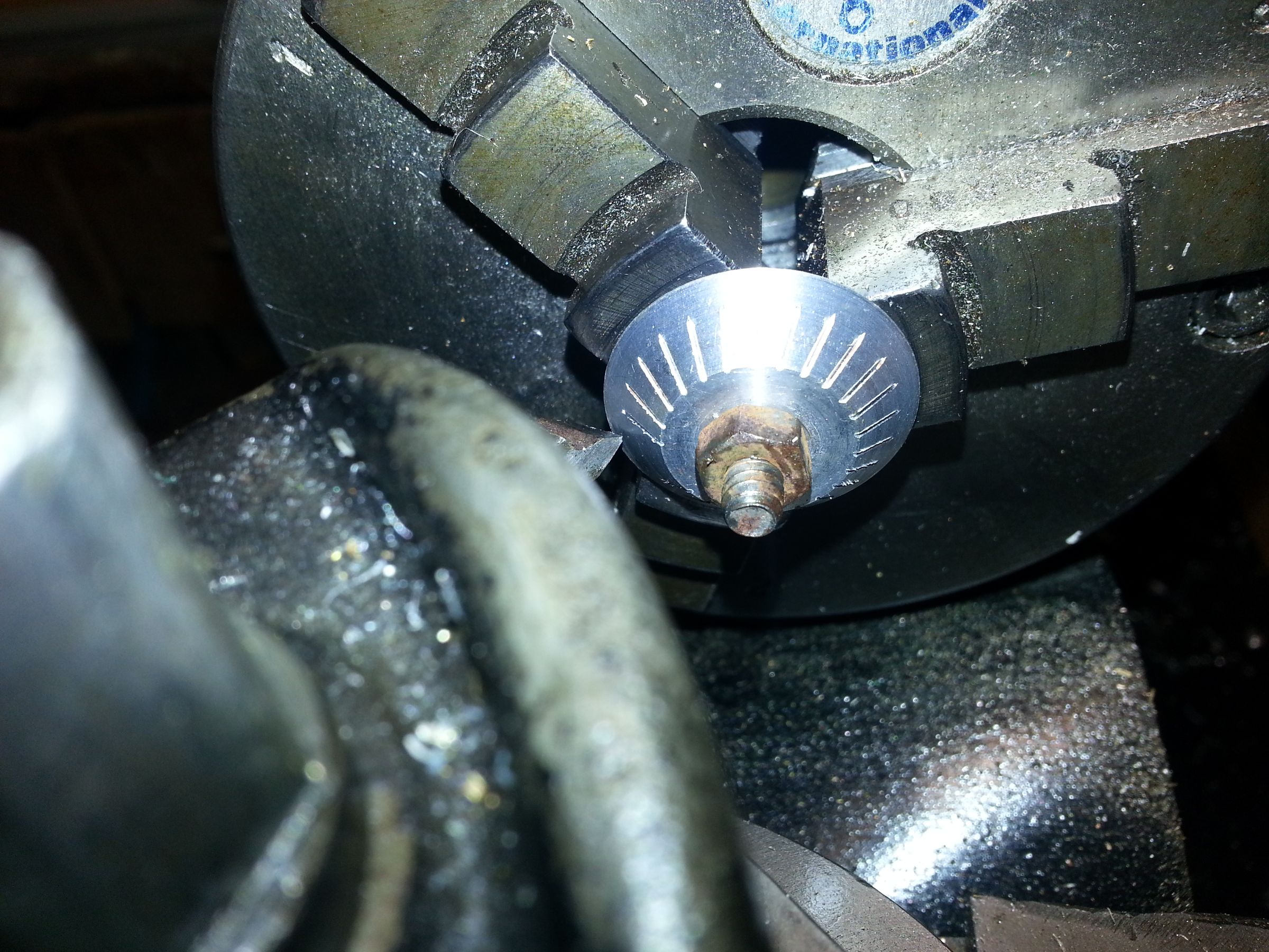 Engraving on the Lathe - Radial Markings, Scales, Dials Myford ML10 : 5 ...