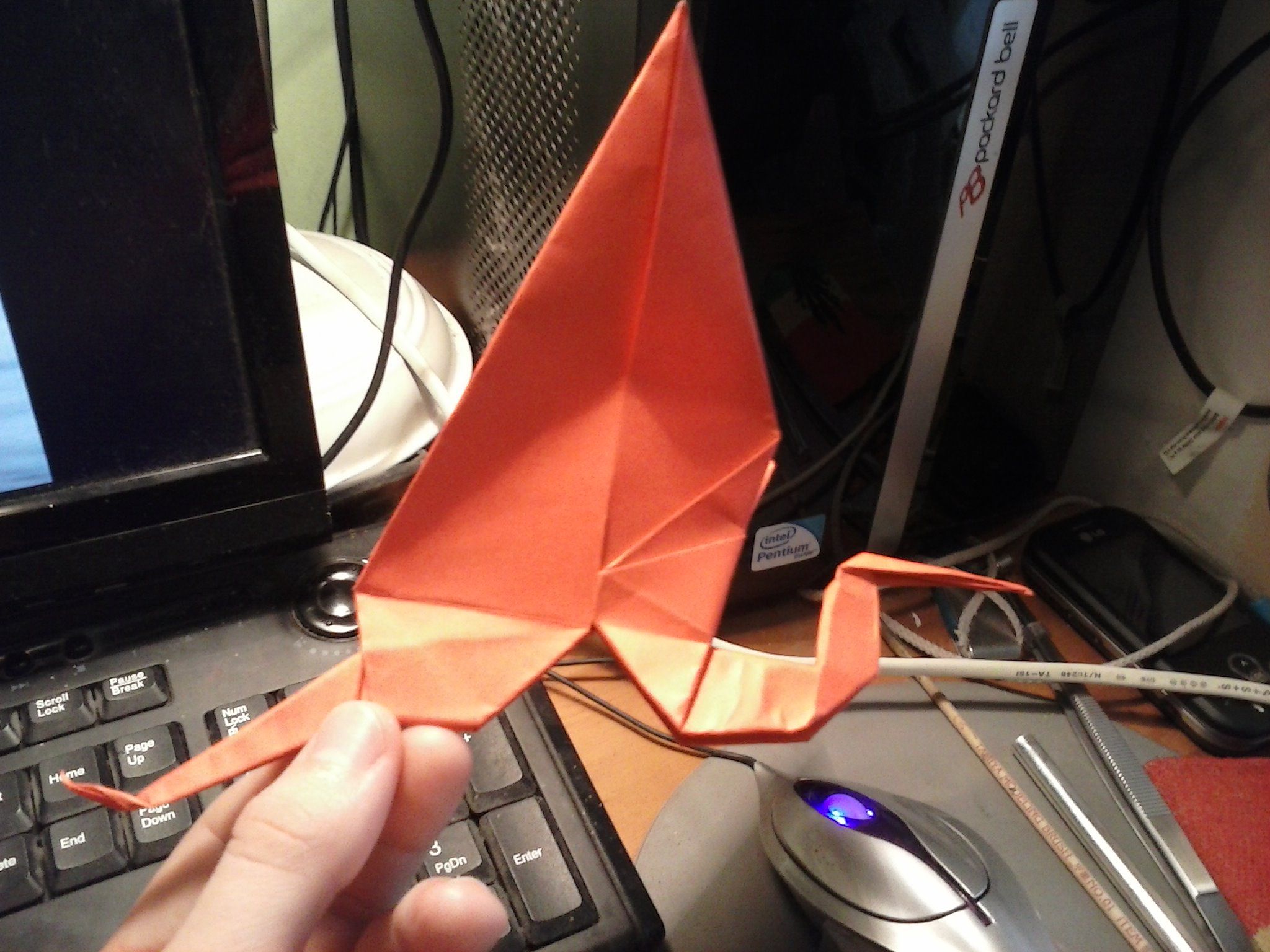 Origami Heron With Flapping Wings : 5 Steps - Instructables