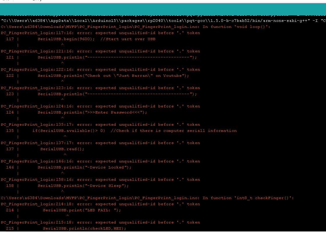 DIY Fingerprint Login for Any Computer (xiao + Arduino + Gt521f32) : 7 ...