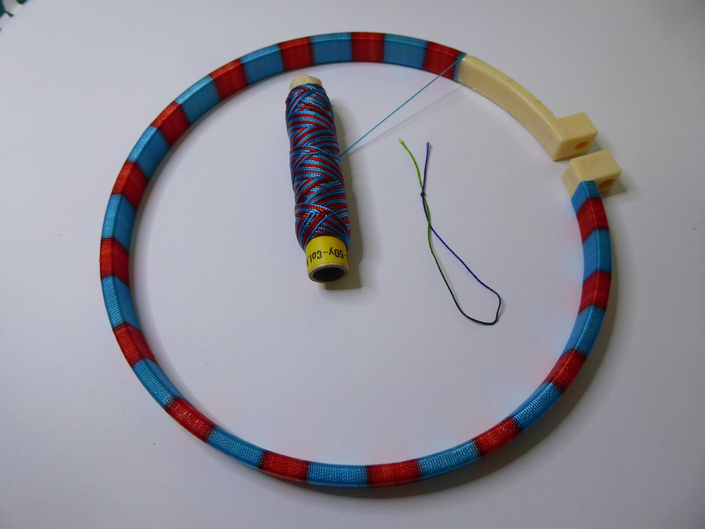 Wrap an Embroidery Hoop With Fishing Rod Nylon : 4 Steps (with Pictures ...