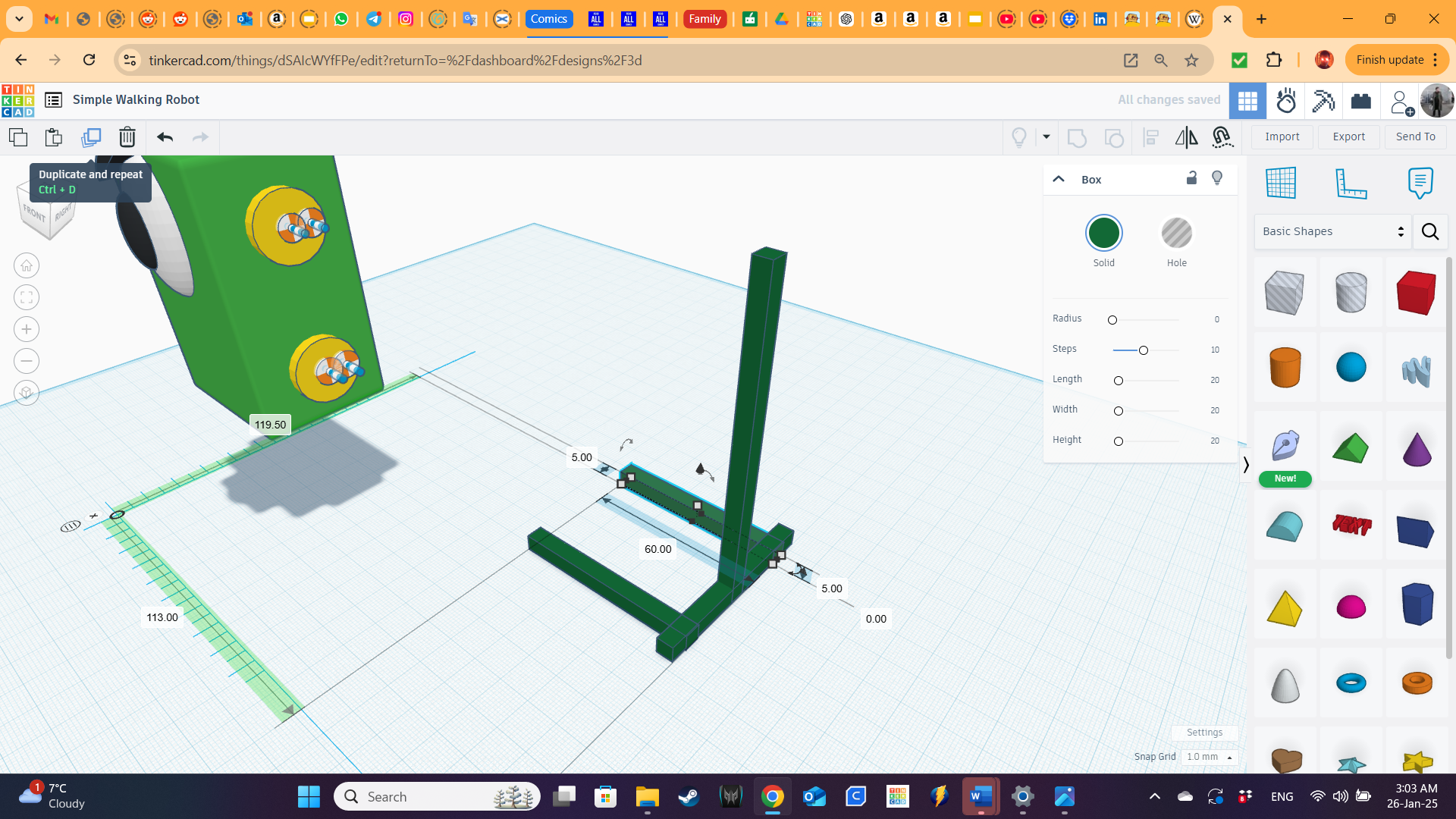 Tinkercad Robotics for School: SIMLAB KOMBAT! (virtual Walking Robots ...