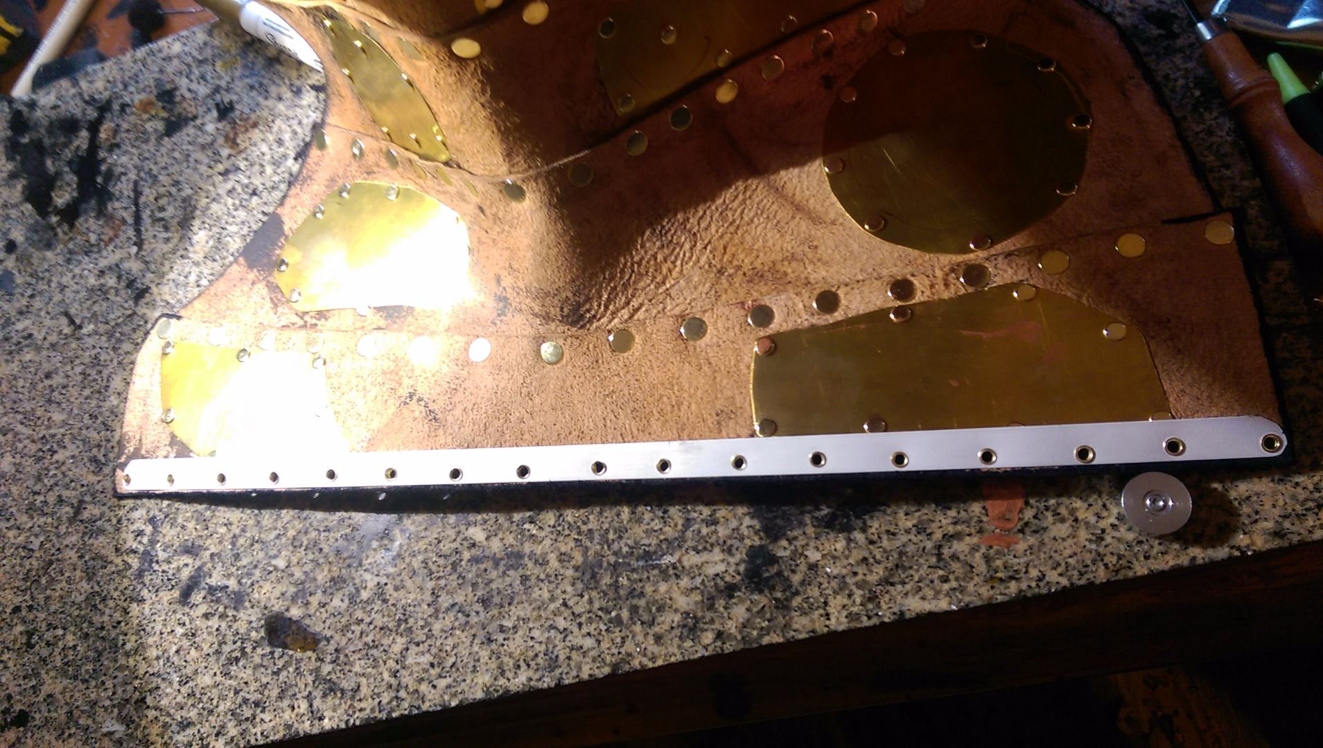 Handmade Steampunk Leather Corset With Brass Inlays and Custom Tooling ...