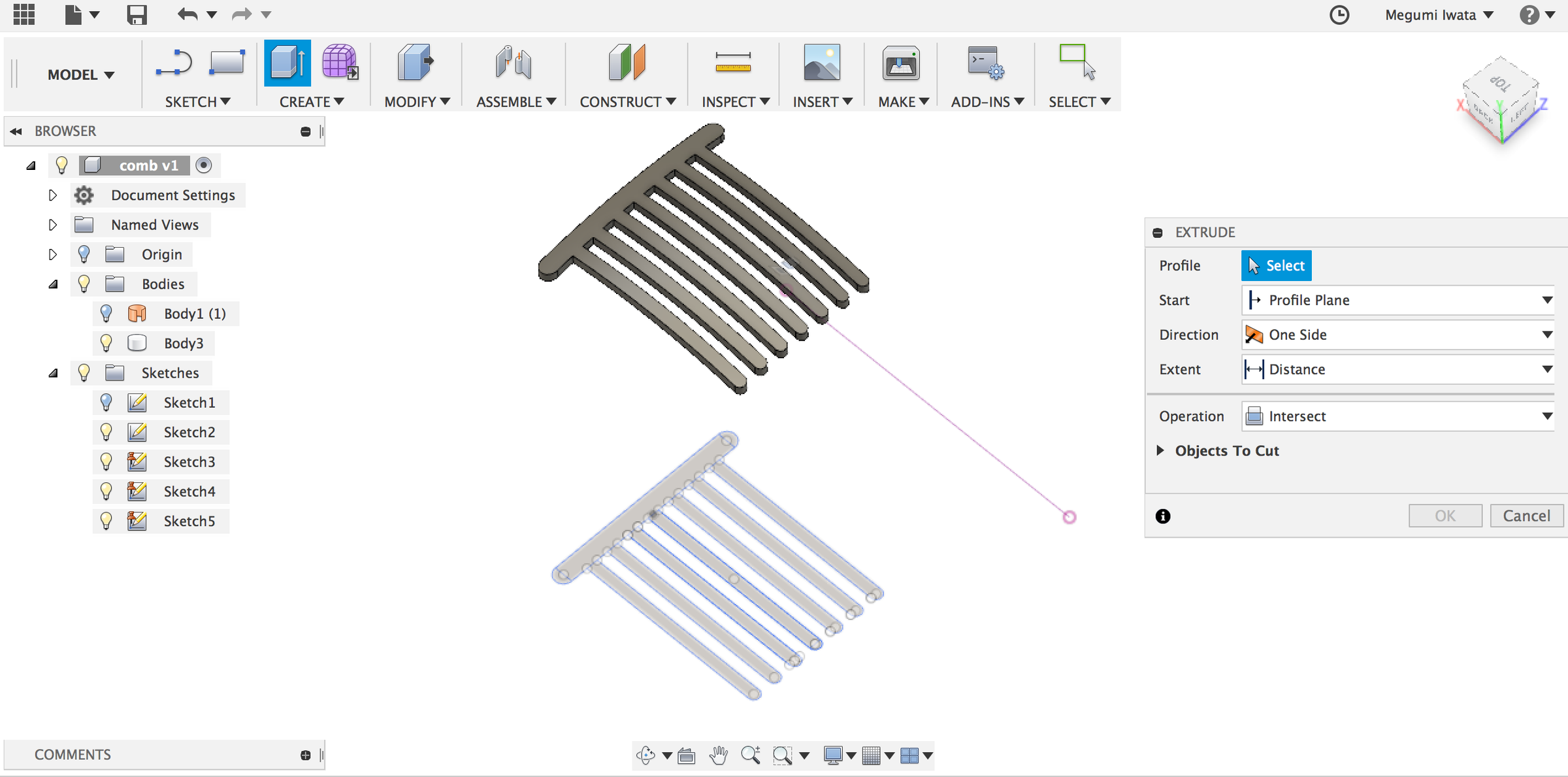 3D Printed French Twist Comb : 4 Steps (with Pictures) - Instructables