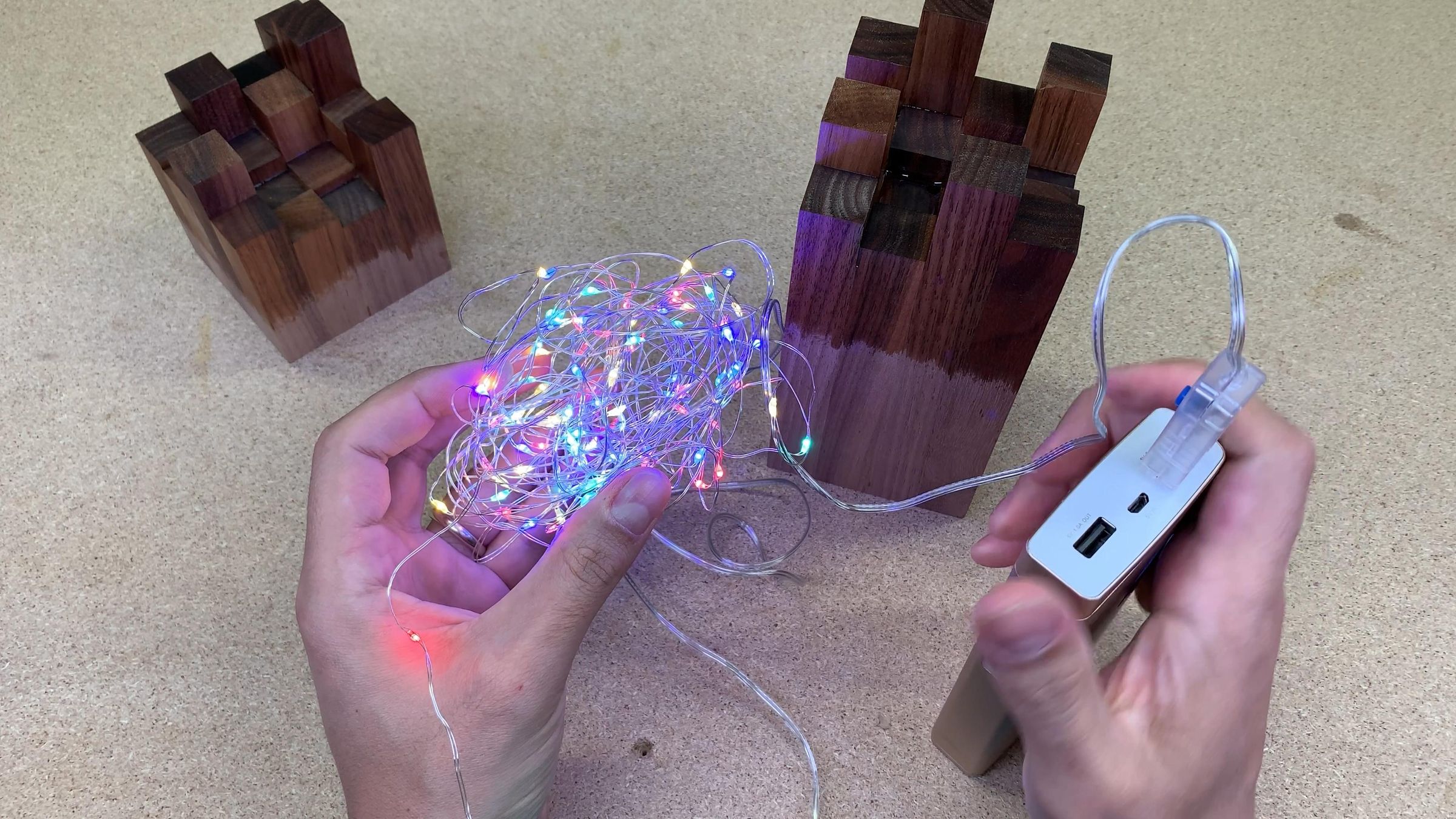 Epoxy Resin and Walnut LED Night Lamp : 18 Steps (with Pictures ...