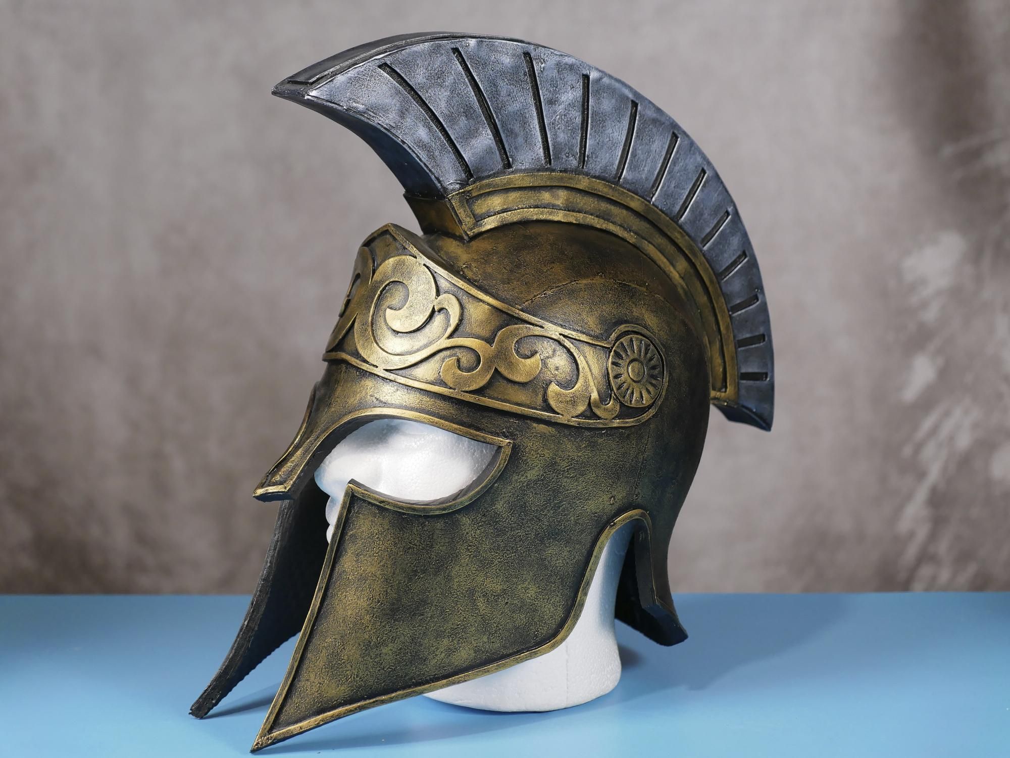 DIY Spartan Helmet Costume From Foam! : 27 Steps (with Pictures ...