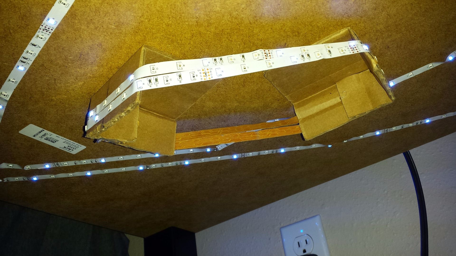 Glowing Furniture: RGB LED Strip + IKEA Side Table Hack - Instructables