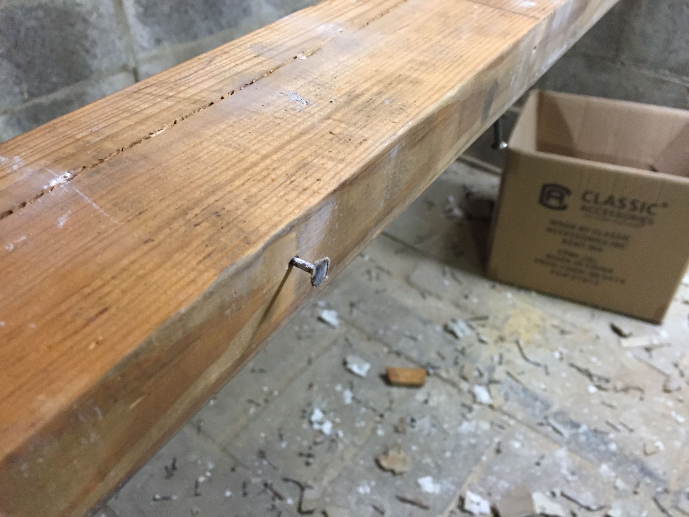 Dining Room Table From Reclaimed Wall Studs : 9 Steps (with Pictures ...