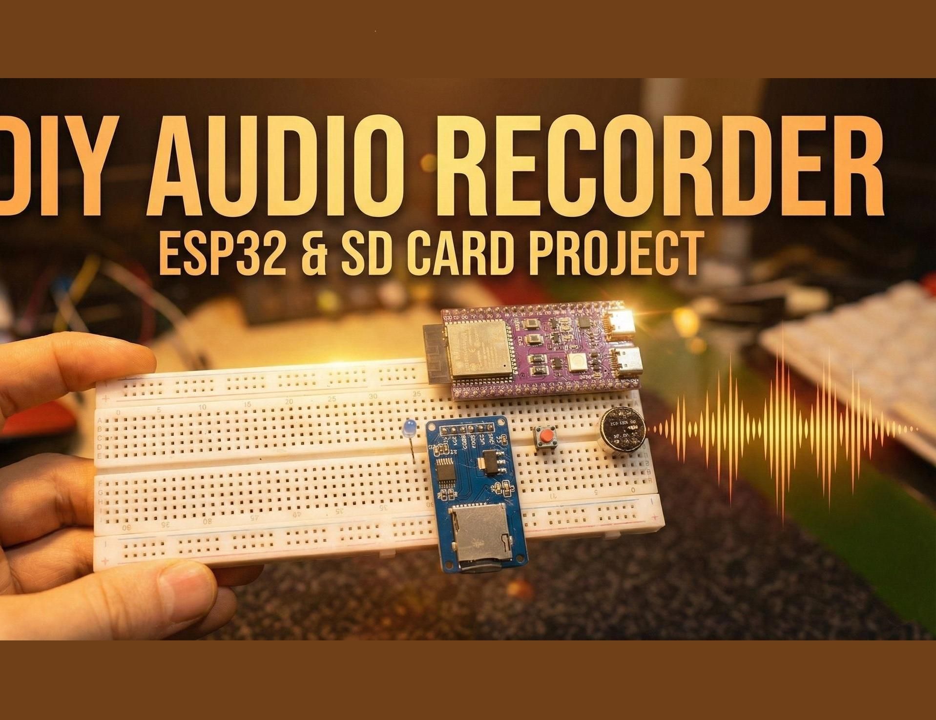 How to Make an Audio Recorder With Esp32, INMP441 I2S Microphone - Instructables