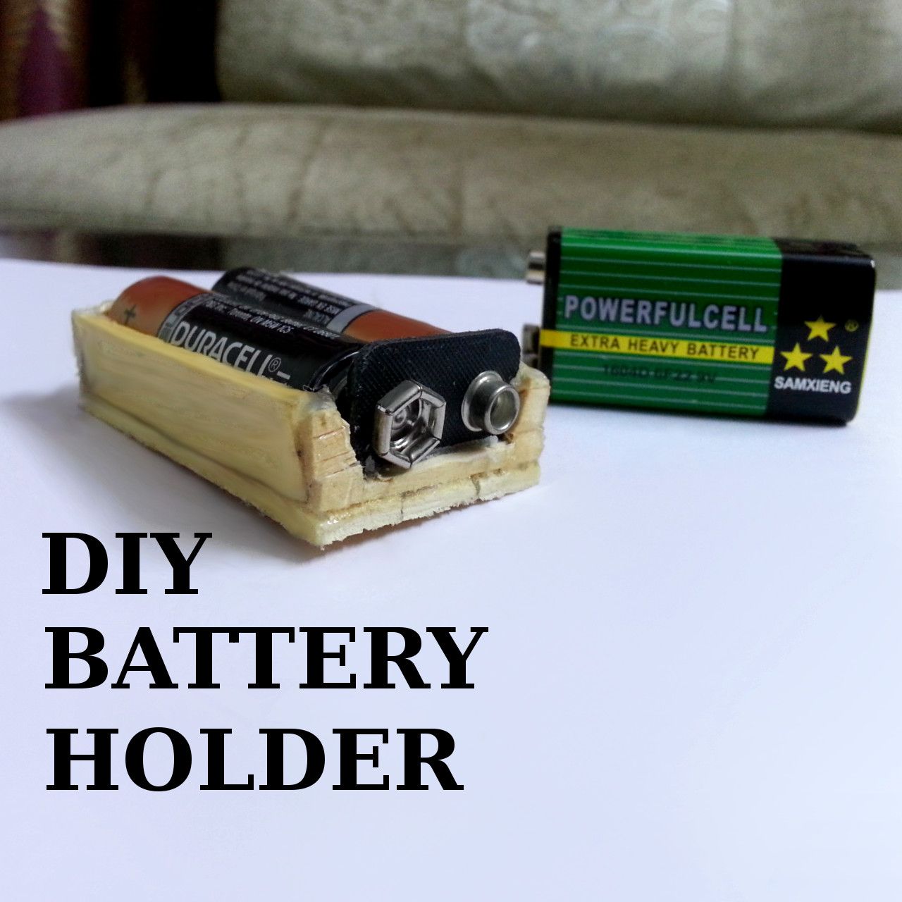 How to Make Battery Holder : 5 Steps (with Pictures) - Instructables