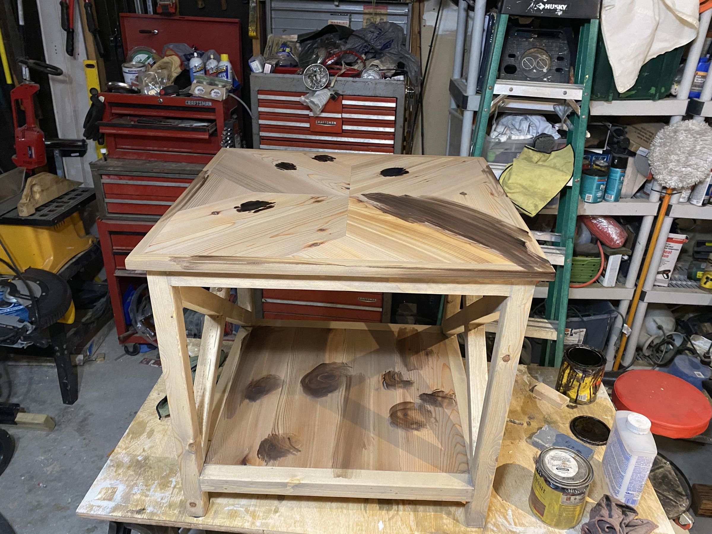 Chevron Farmhouse Coffee and End Tables : 16 Steps (with Pictures ...