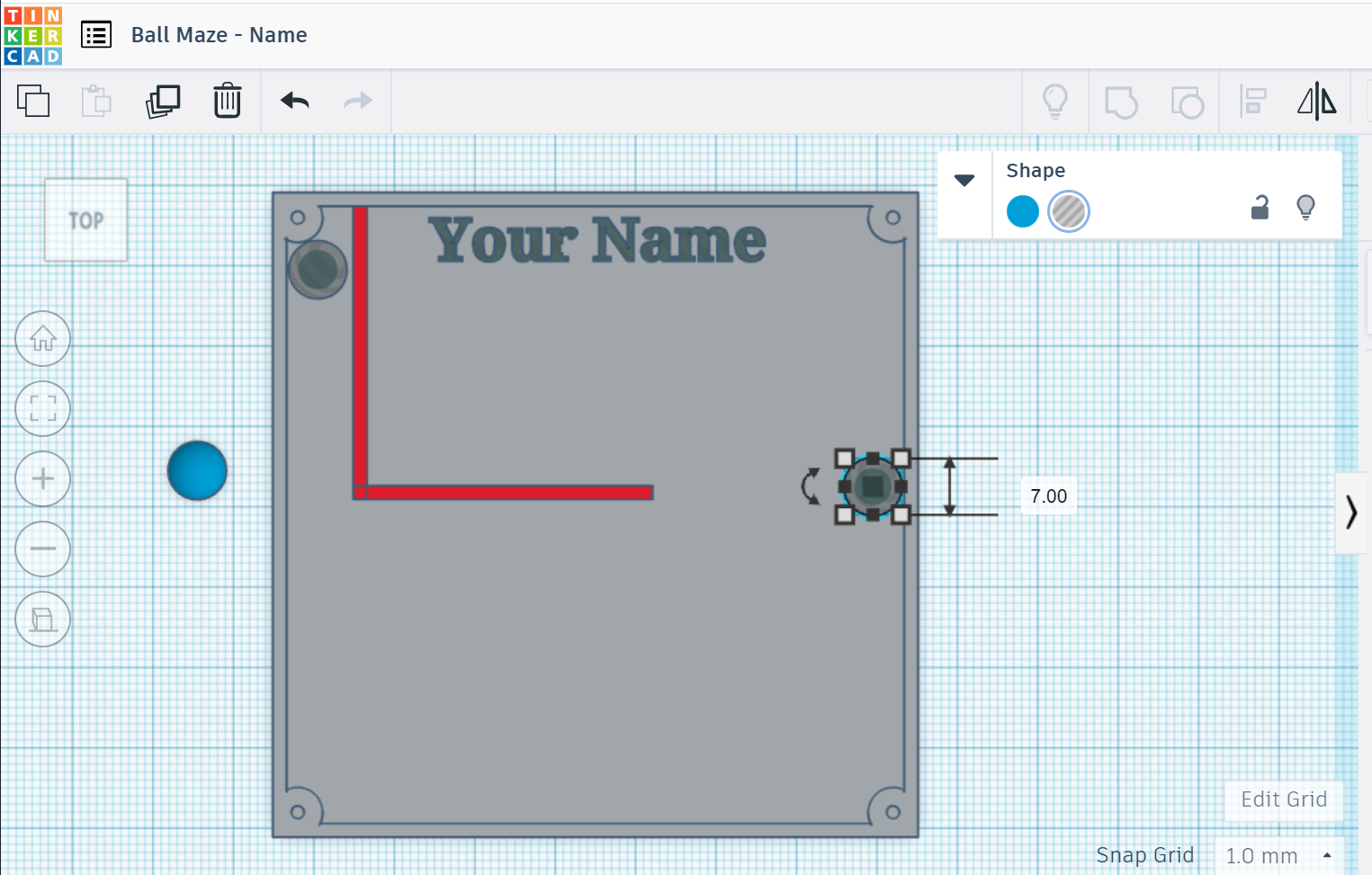Moving Ball Maze - Tinkercad Student Project : 13 Steps (with Pictures ...
