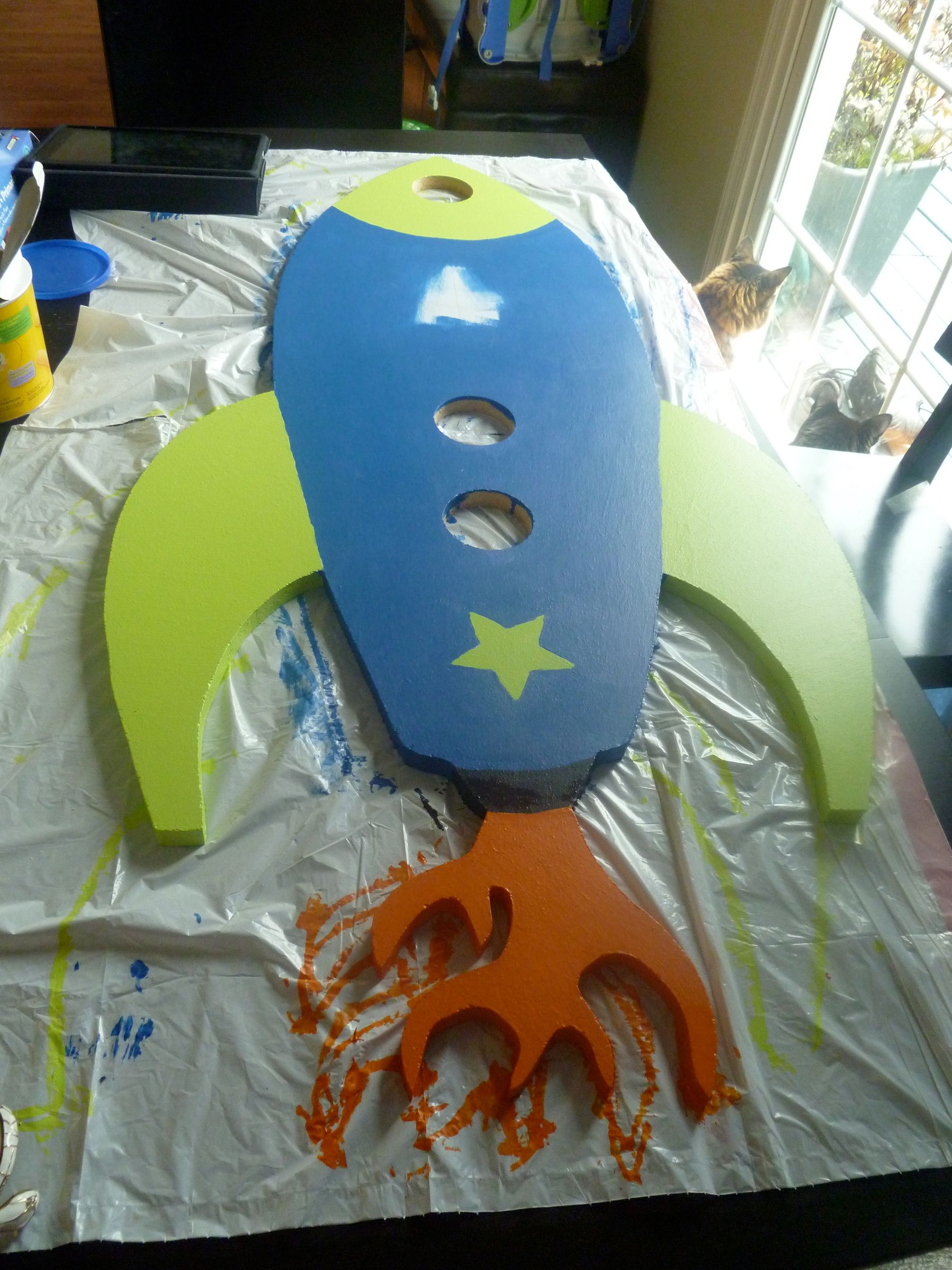 Wood Rocket Ship With LED Lights : 8 Steps (with Pictures) - Instructables
