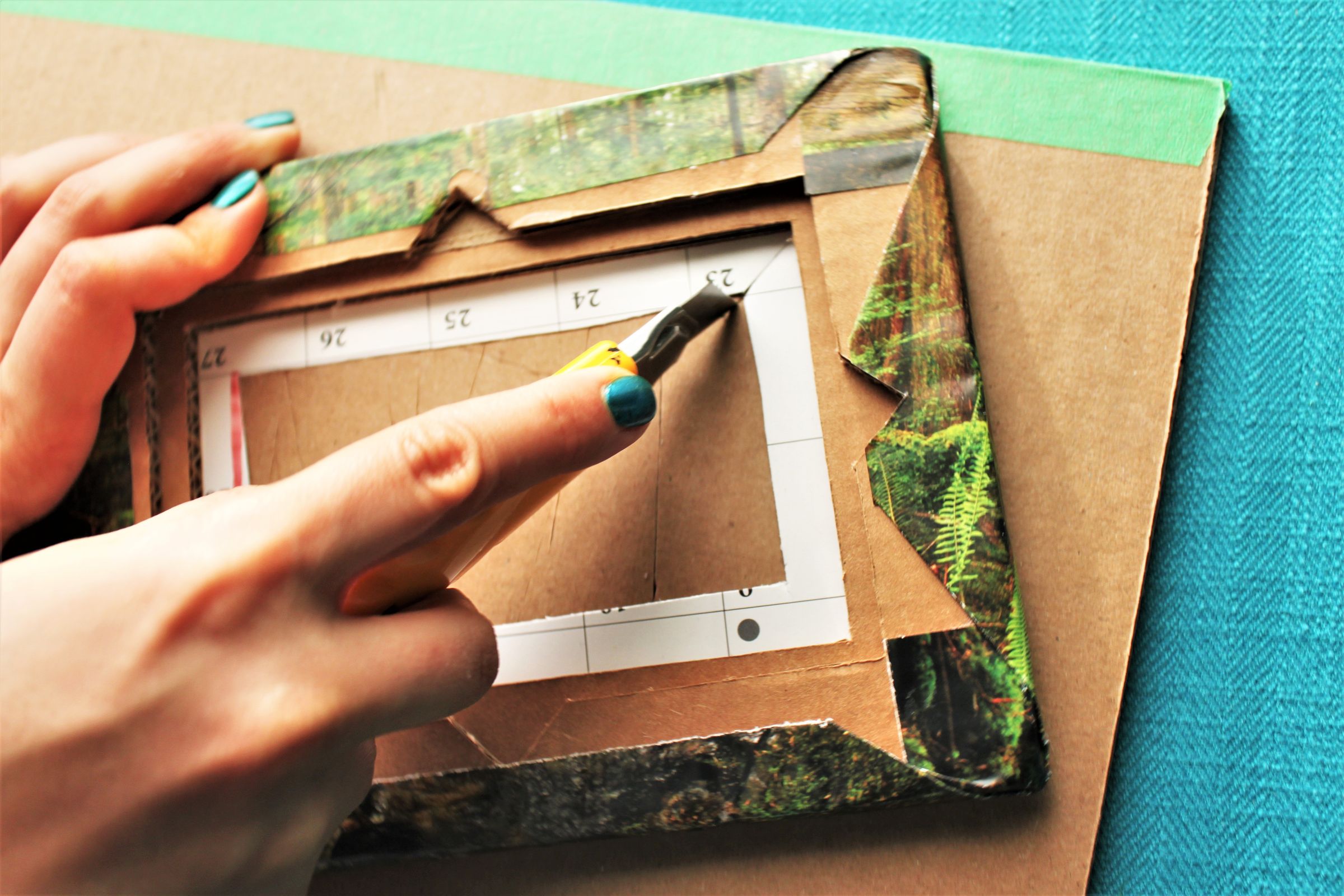 DIY PICTURE FRAME From Cardboard and Decorative Materials : 14 Steps ...