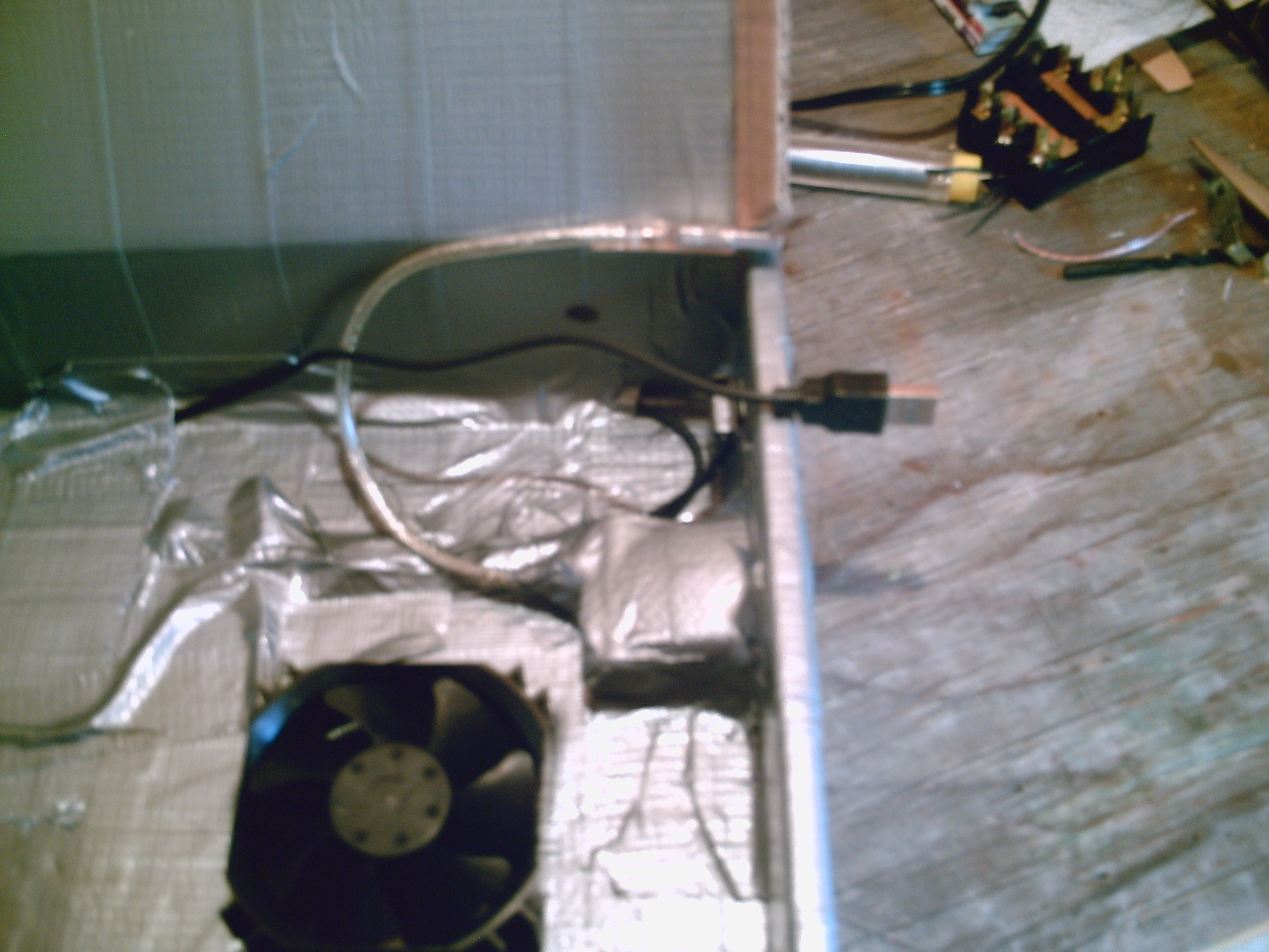 USB Power Fan Cooled, Built in USB Hub, Laptop Bag Part 1 : 6 Steps ...